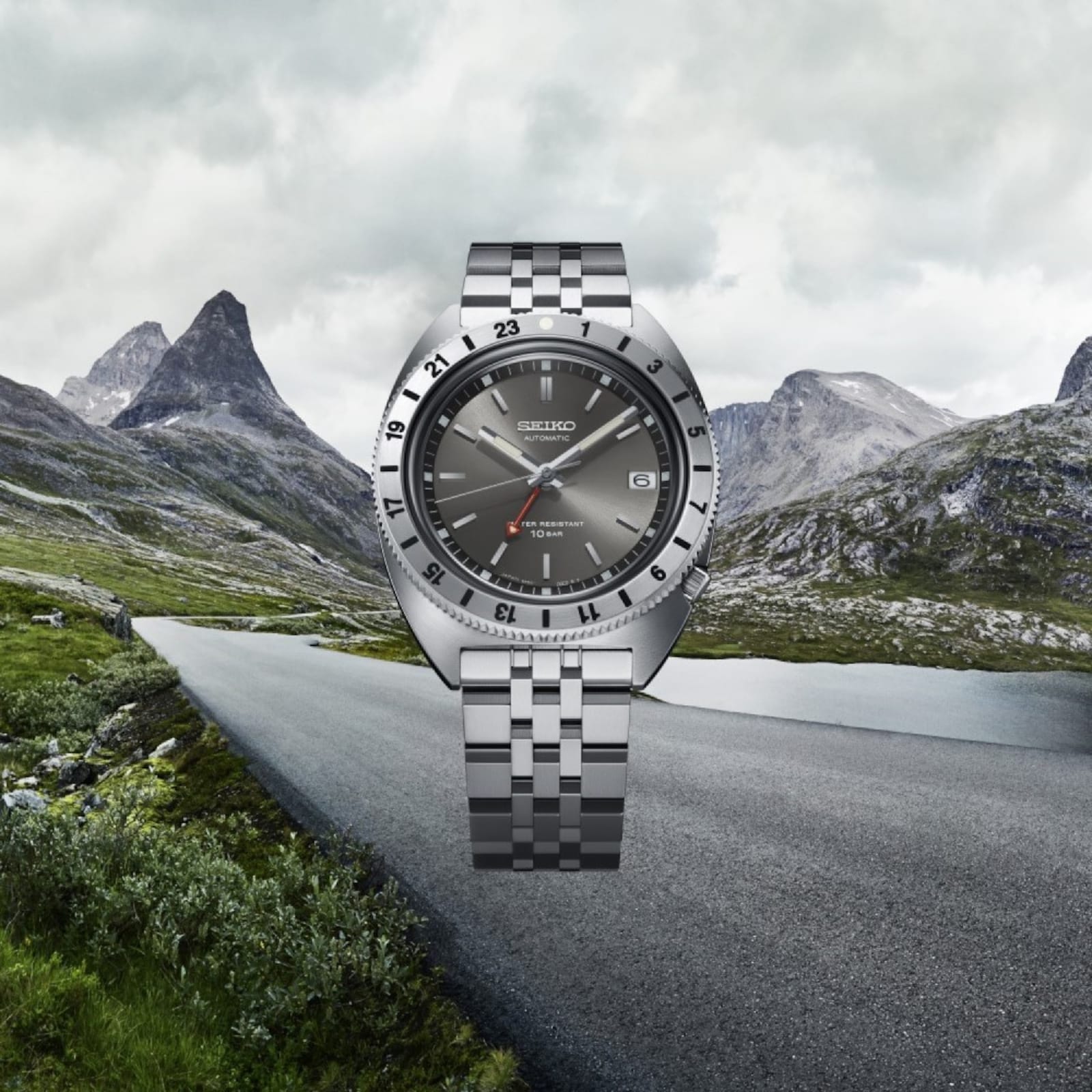 Seiko Prospex Prospex Navigator Timer 38.5mm Mens Watch Grey SPB411J1 ...