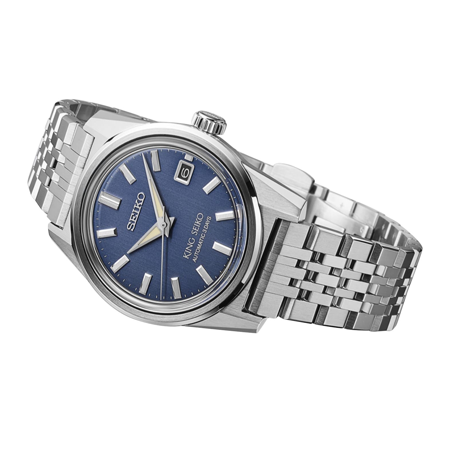 Seiko King Seiko 'Indigo Denim' 6R55 3 Day Power Reserve 38.3mm Mens ...