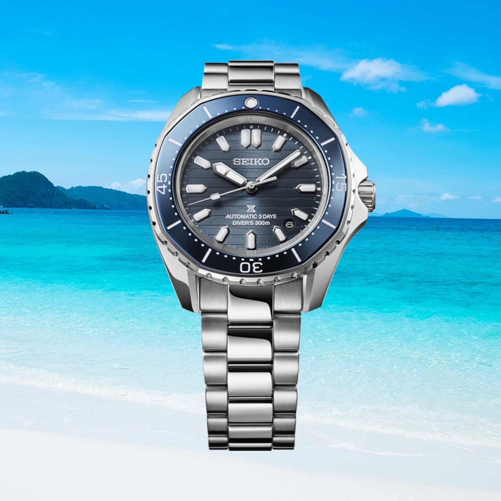 Seiko Prospex Diver's 41mm Bracelet Watch Polygonal in Coastline Cobalt ...