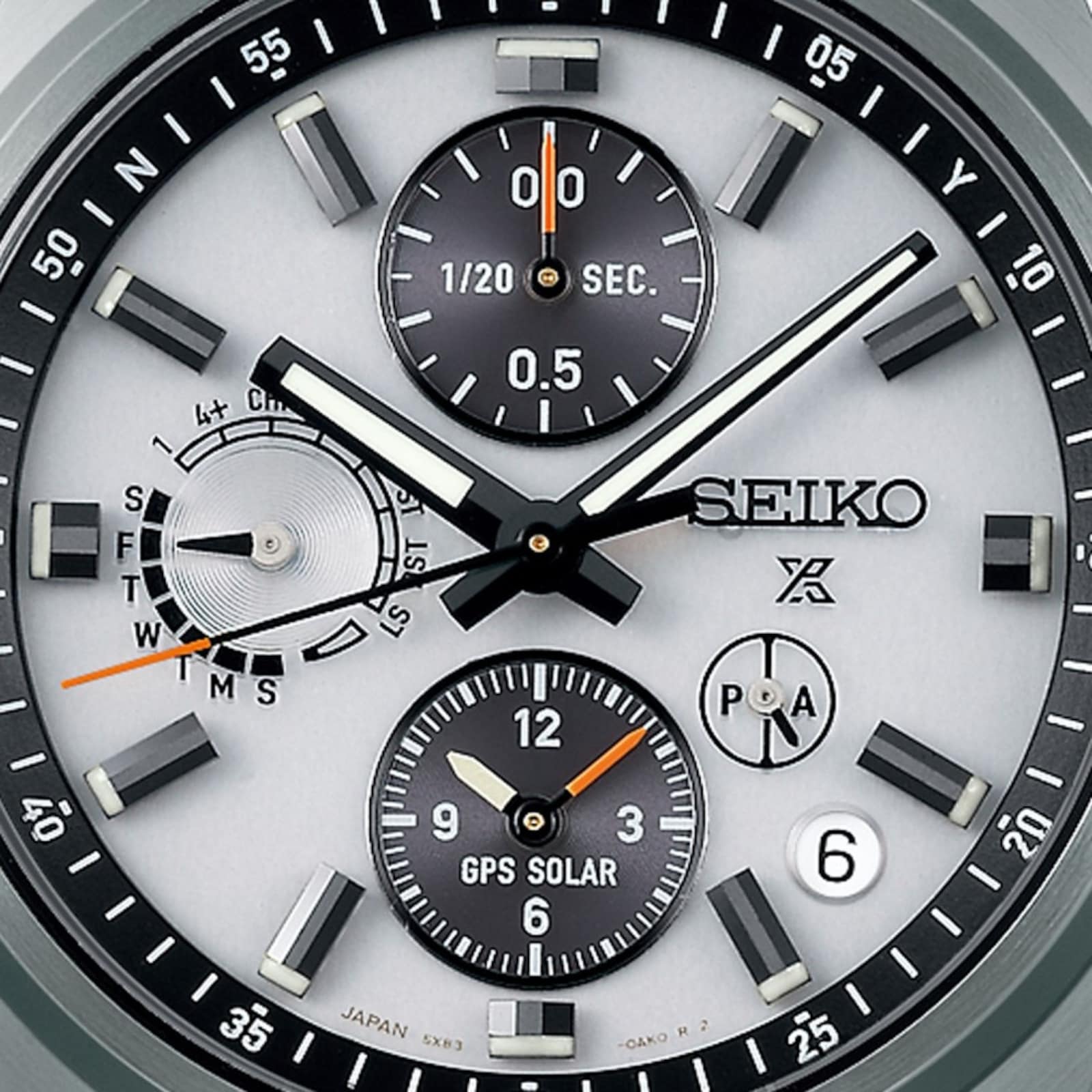Seiko Prospex GPS Solar Chronograph Speedtimer 42mm Mens Bracelet Watch ...