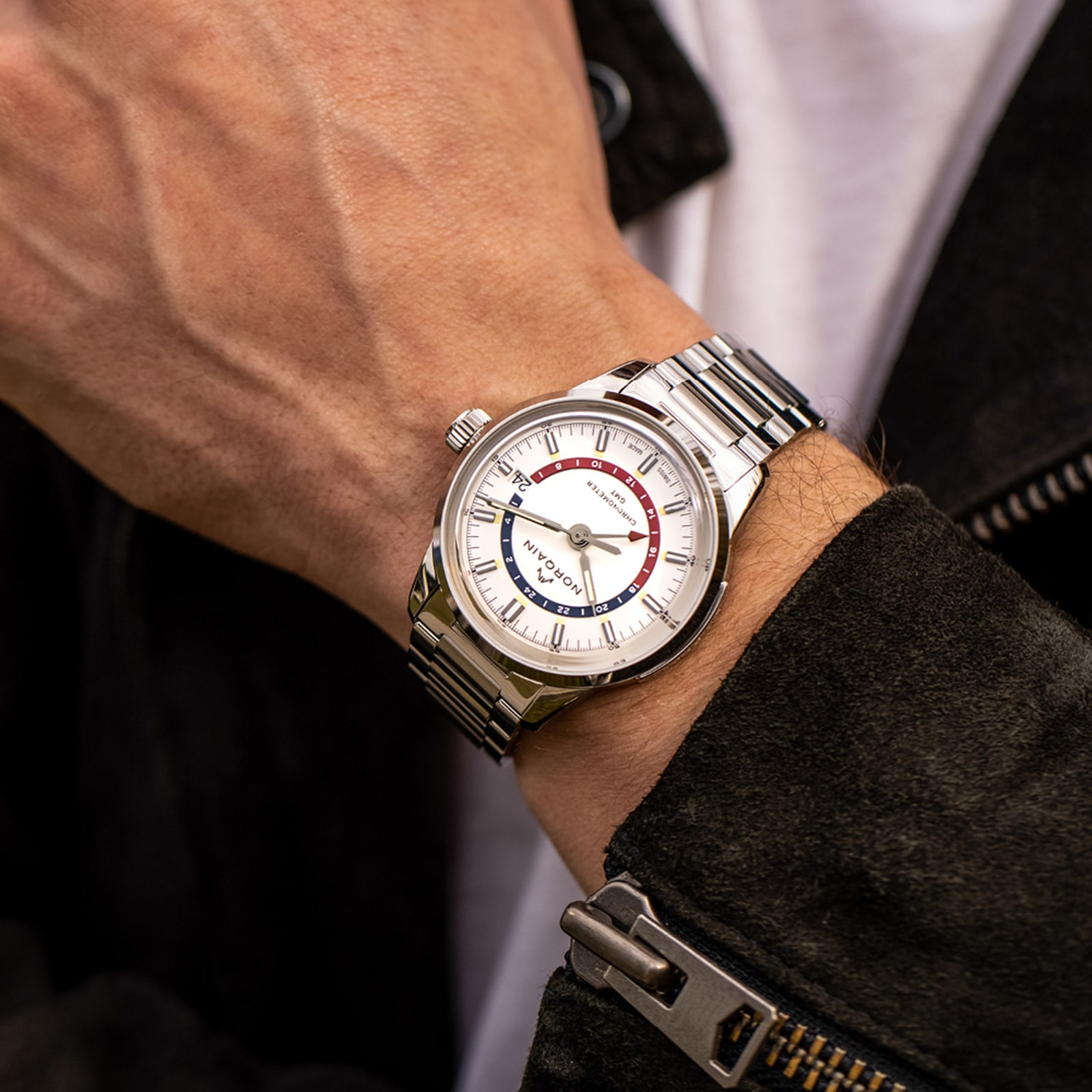 Norqain Freedom 60 GMT Opaline 40.5mm NN2100SG/O211/201SG | Goldsmiths