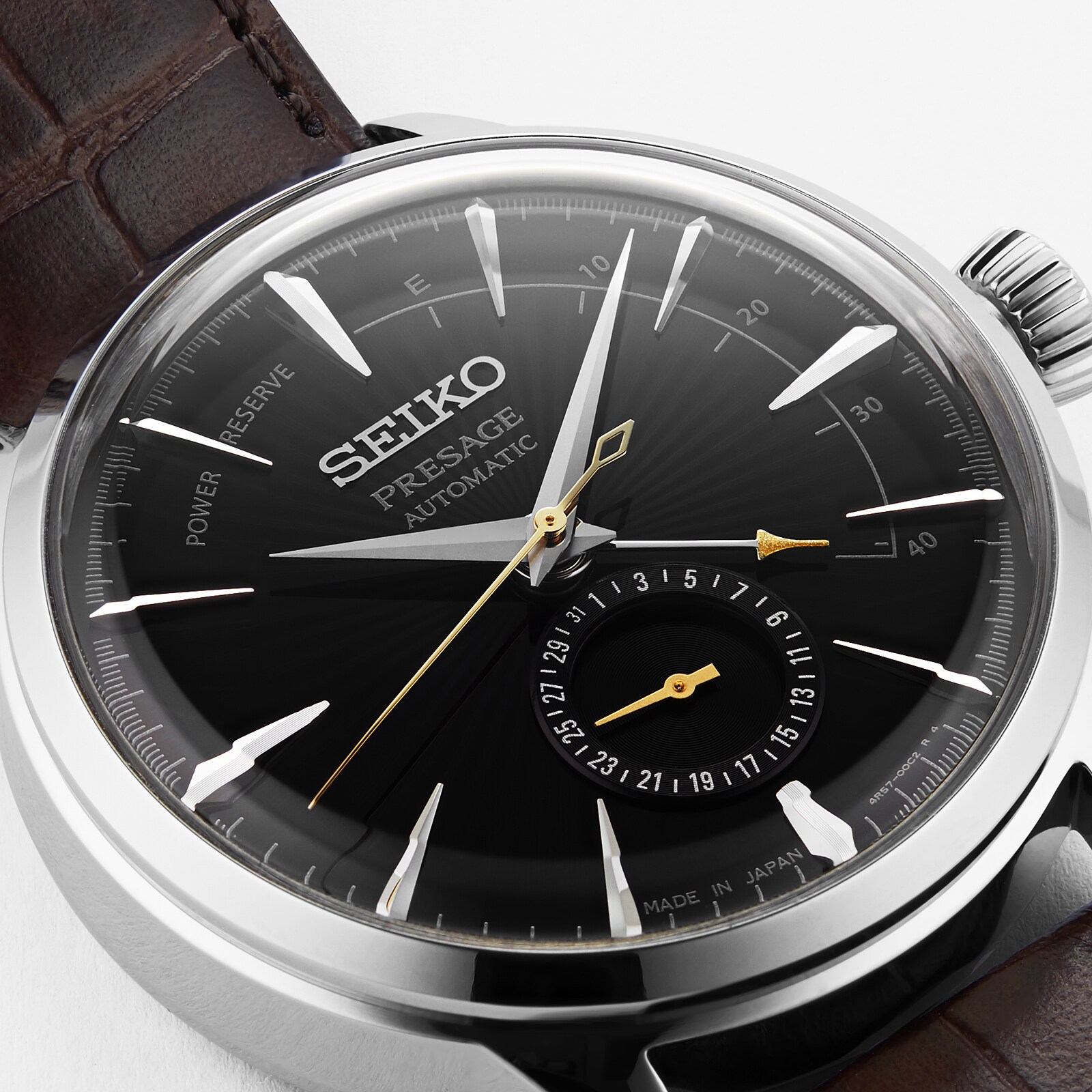 Seiko Presage Black Cat Martini 40.5mm Mens Watch SSA393J1 | Goldsmiths