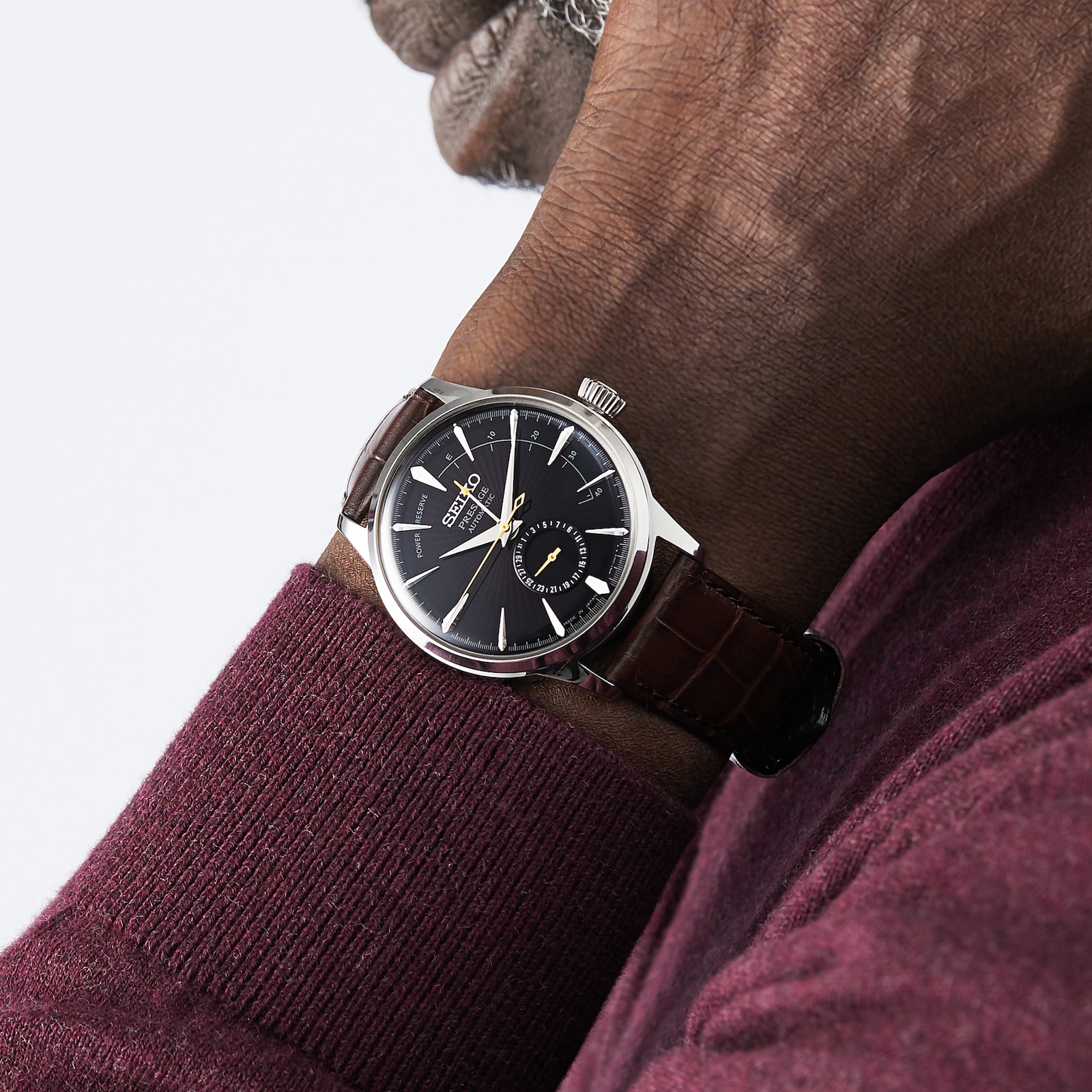 Seiko Presage Black Cat Martini 40.5mm Mens Watch SSA393J1 | Goldsmiths