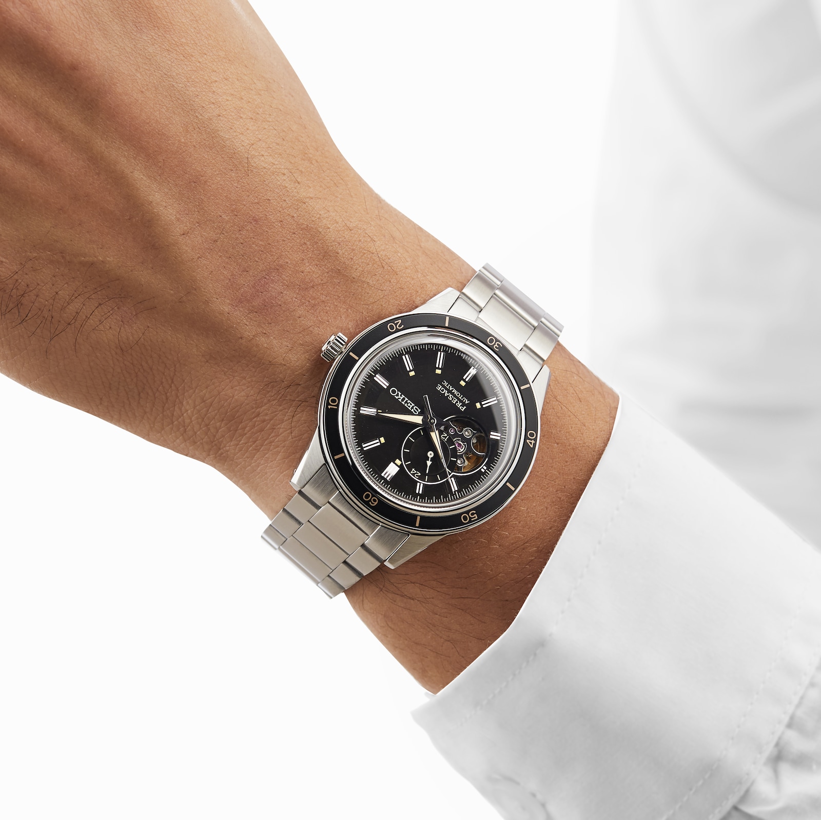 Seiko Presage Style 60s Black 40mm Mens Watch SSA425J1 | Watches Of ...