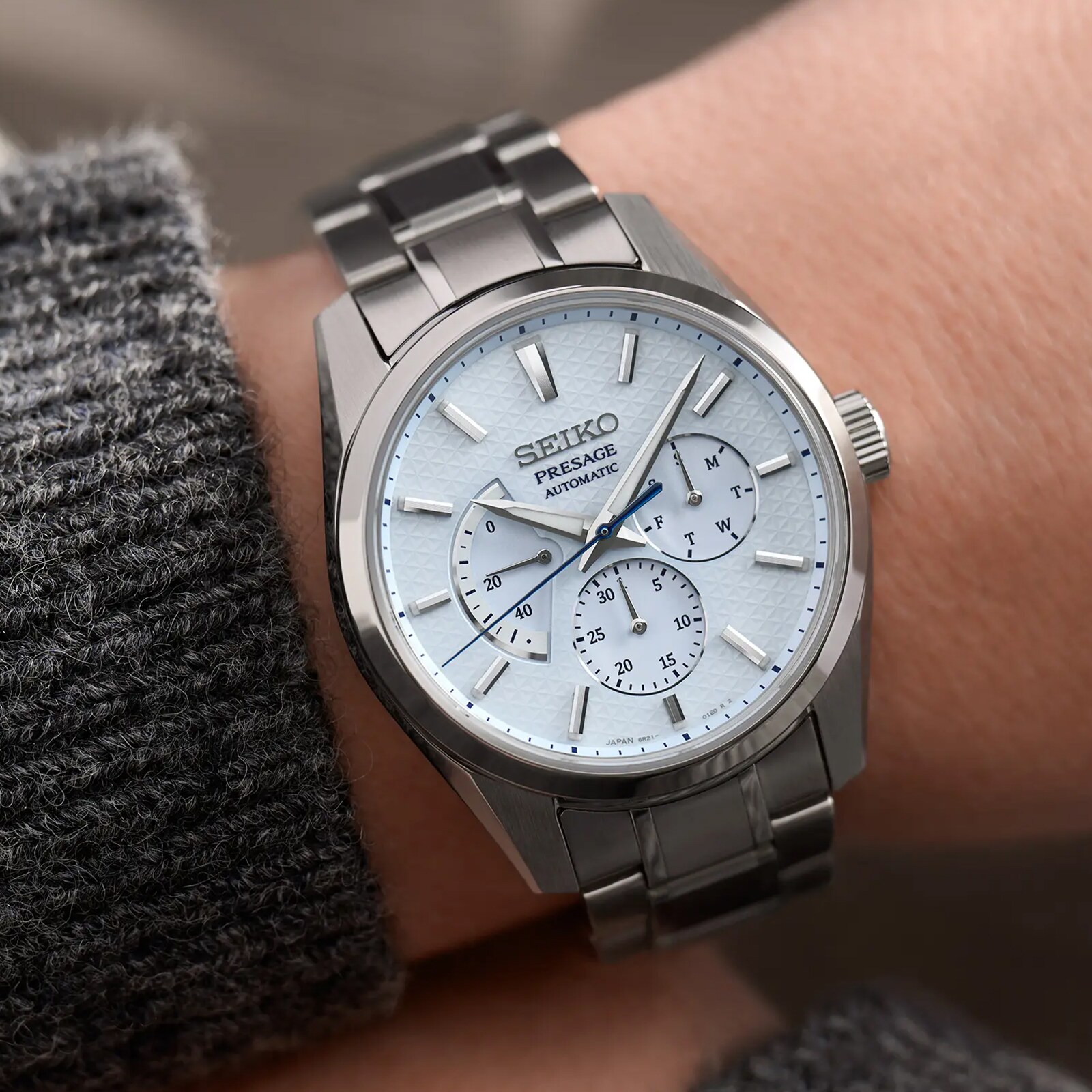 Seiko Presage Sharp Edged 'Geppaku' Moonlight 40mm Mens Watch SPB305J1 ...