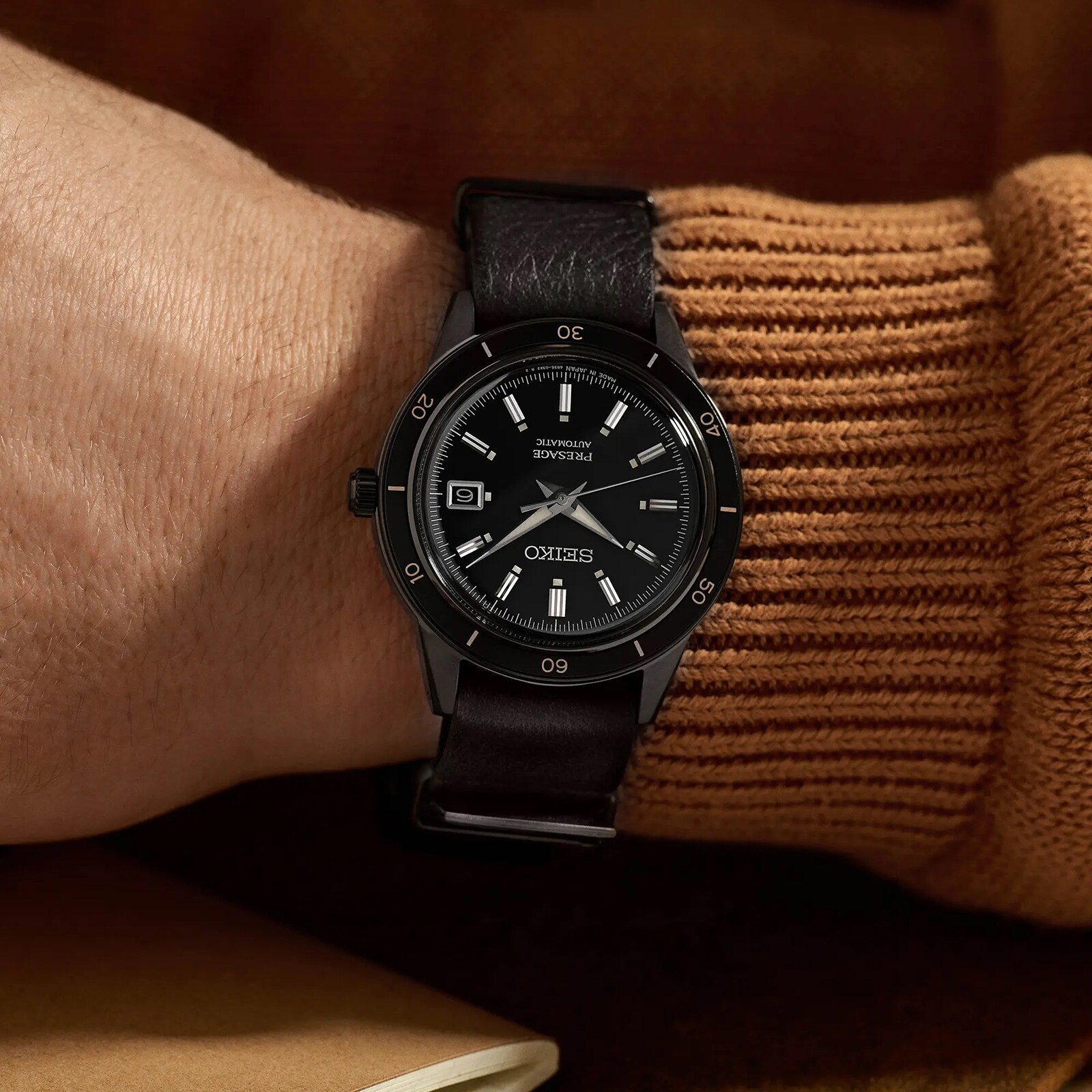 Seiko Presage Style 60s ‘Stealth’ 40.8mm Mens Watch SRPH95J1 | Watches ...