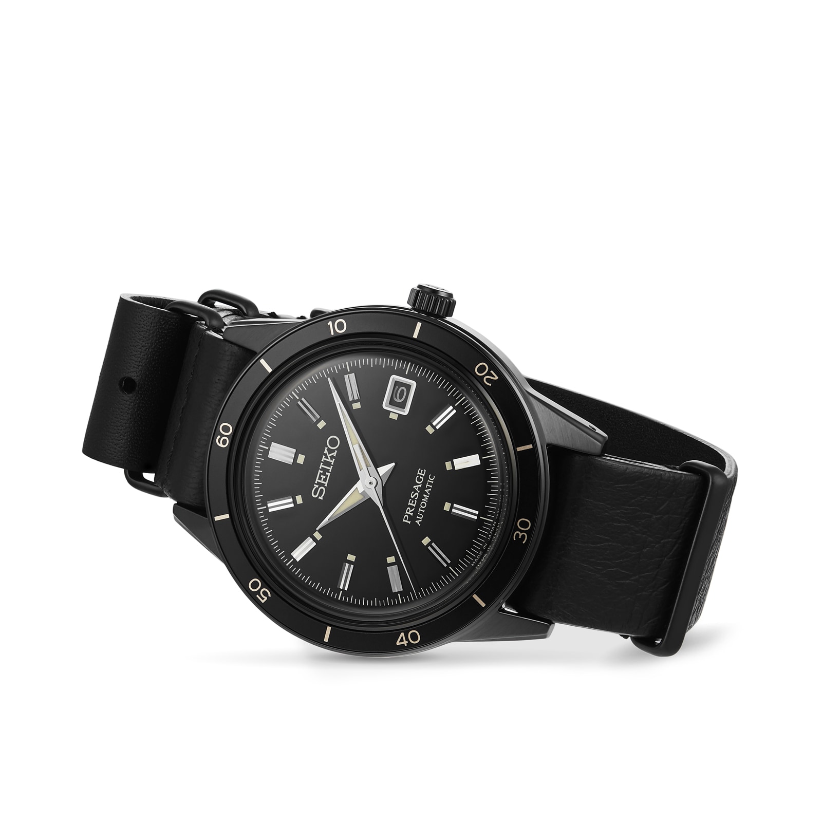 Seiko Presage Style 60s ‘Stealth’ 40.8mm Mens Watch SRPH95J1 | Watches ...