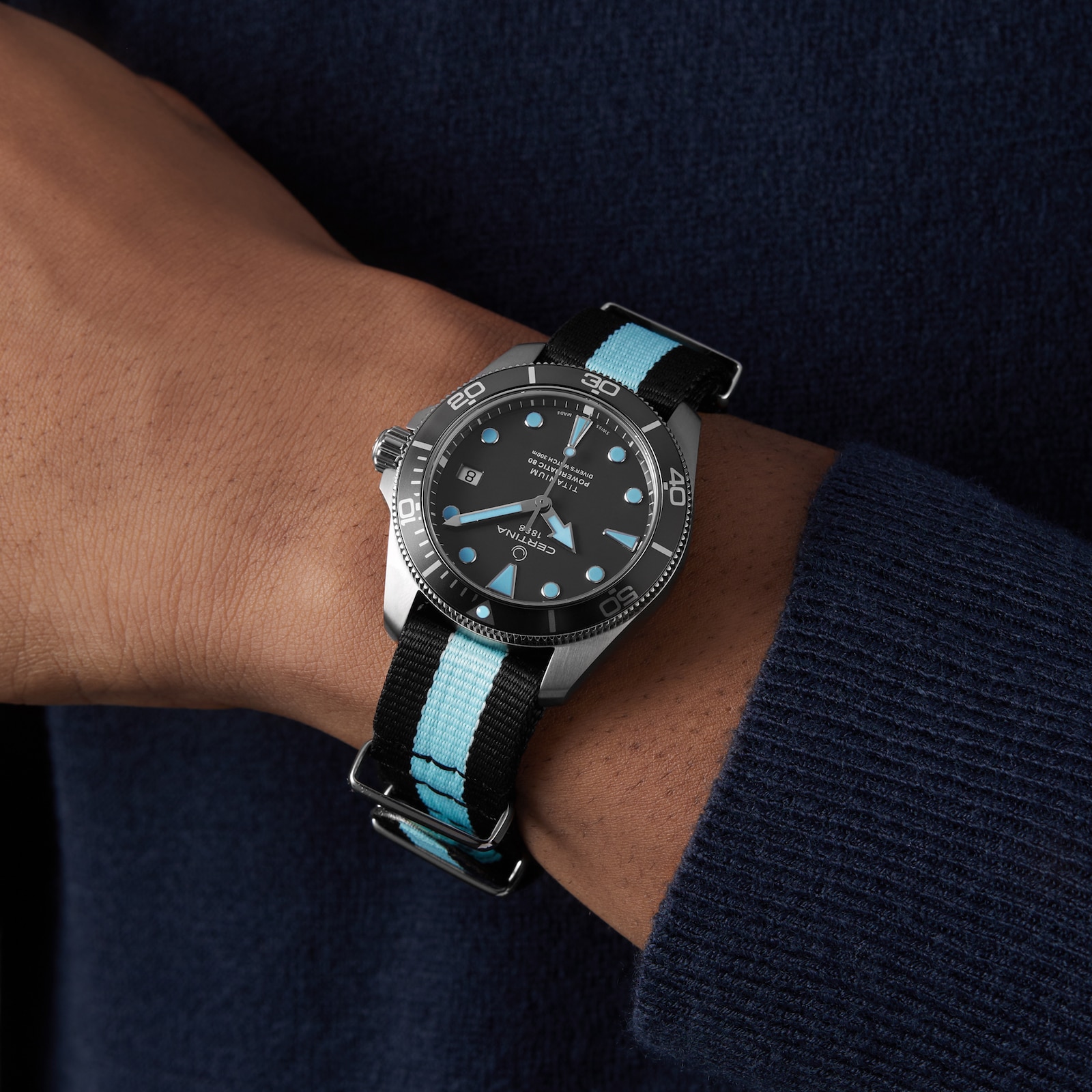 Certina DS Action Diver 38mm Mens Watch Grey C0328074808100 | Watches ...