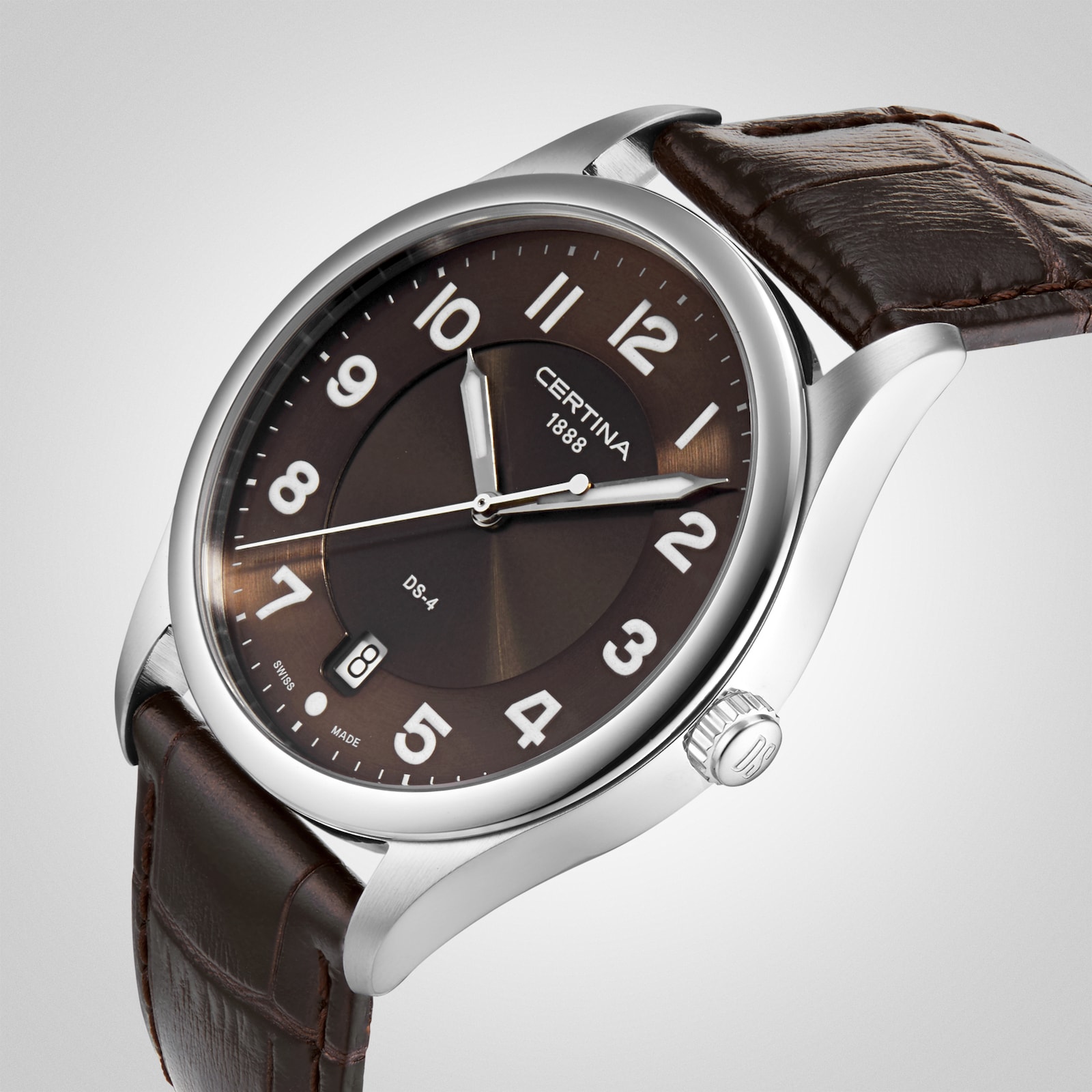 Certina DS 4 37mm Mens Watch Brown C0224101629000 | Goldsmiths