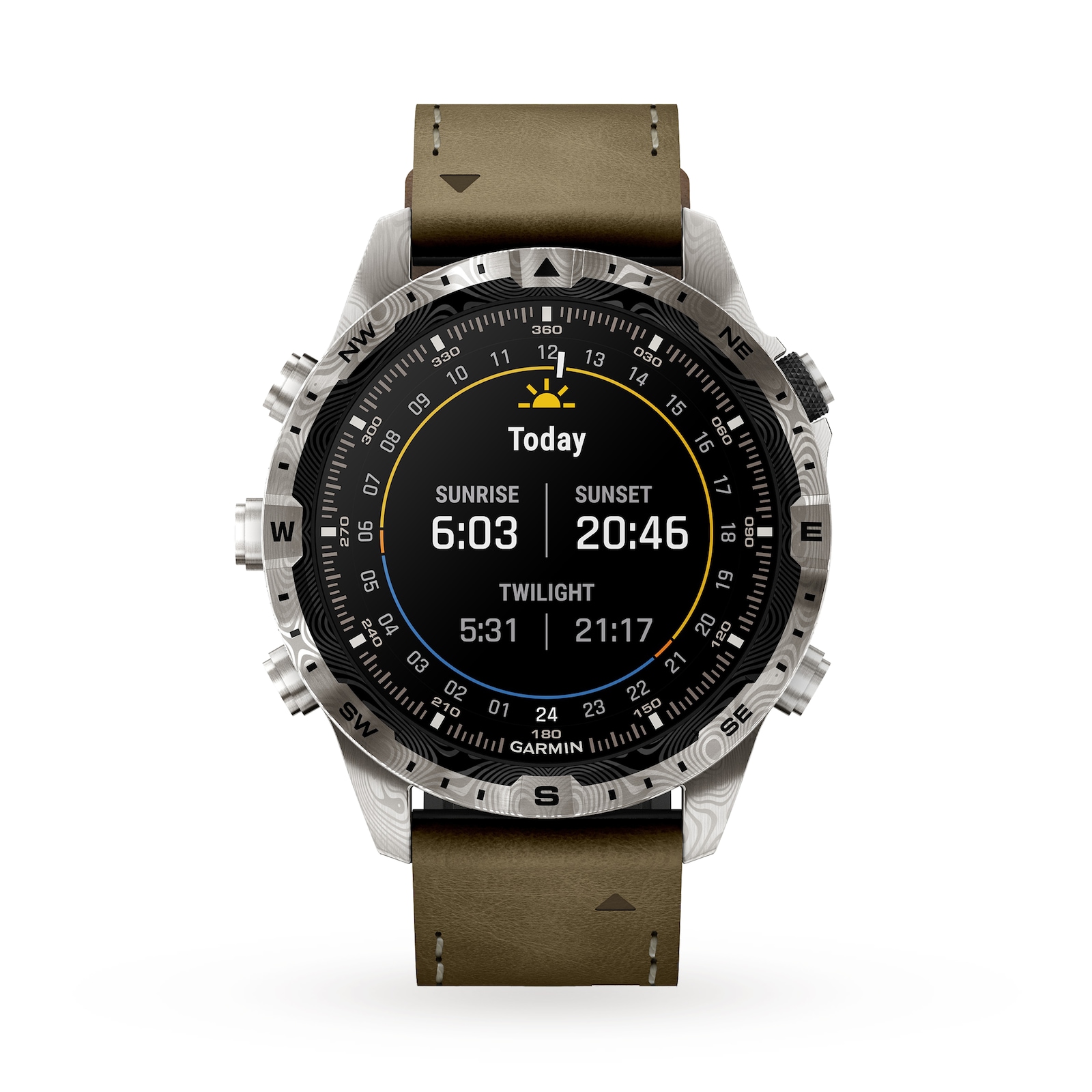 Garmin MARQ Adventurer (Gen 2) Damascus Steel Edition 46mm Smart Watch ...