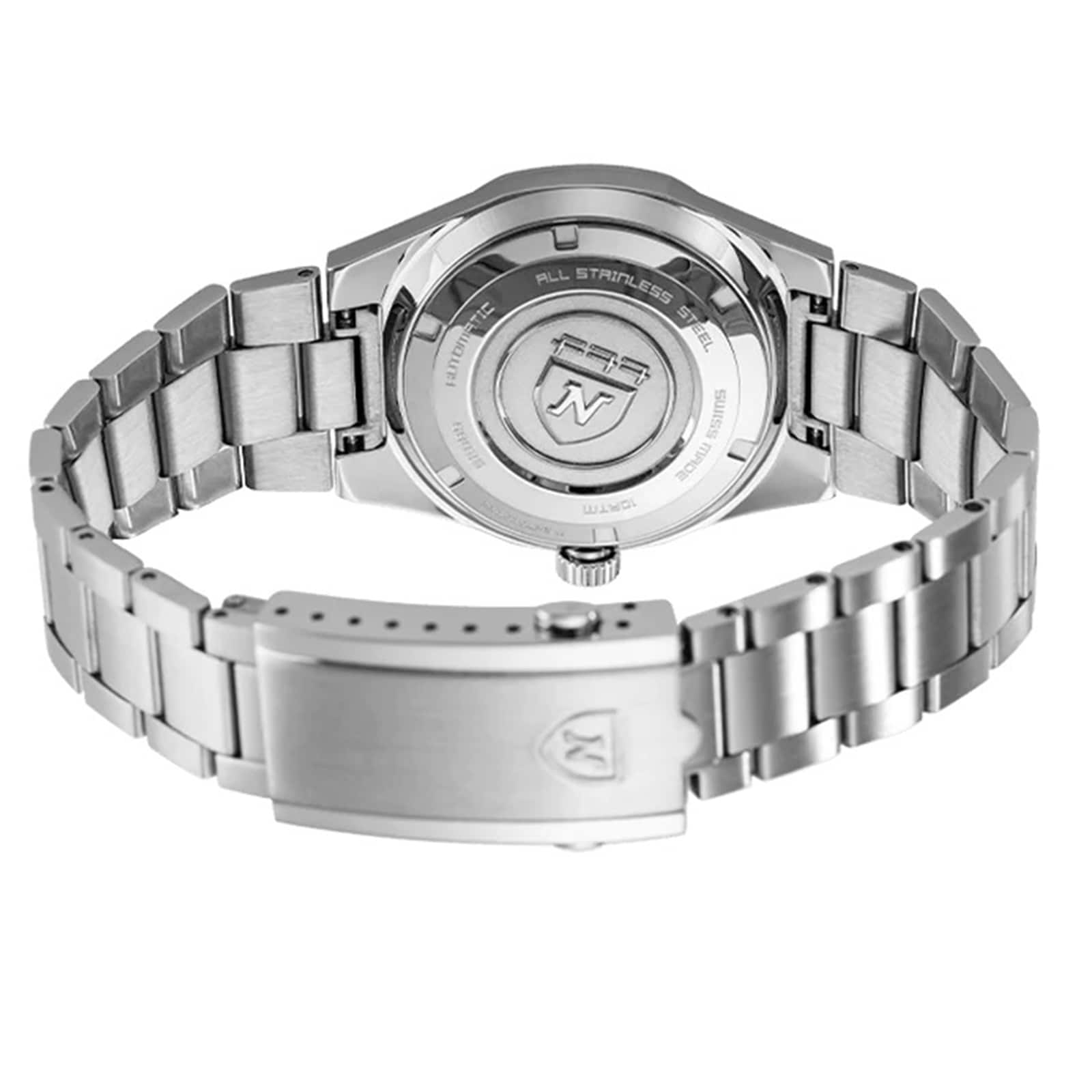 Nivada Grenchen F77 37mm Mens Watch Blue 69001A77 | Goldsmiths