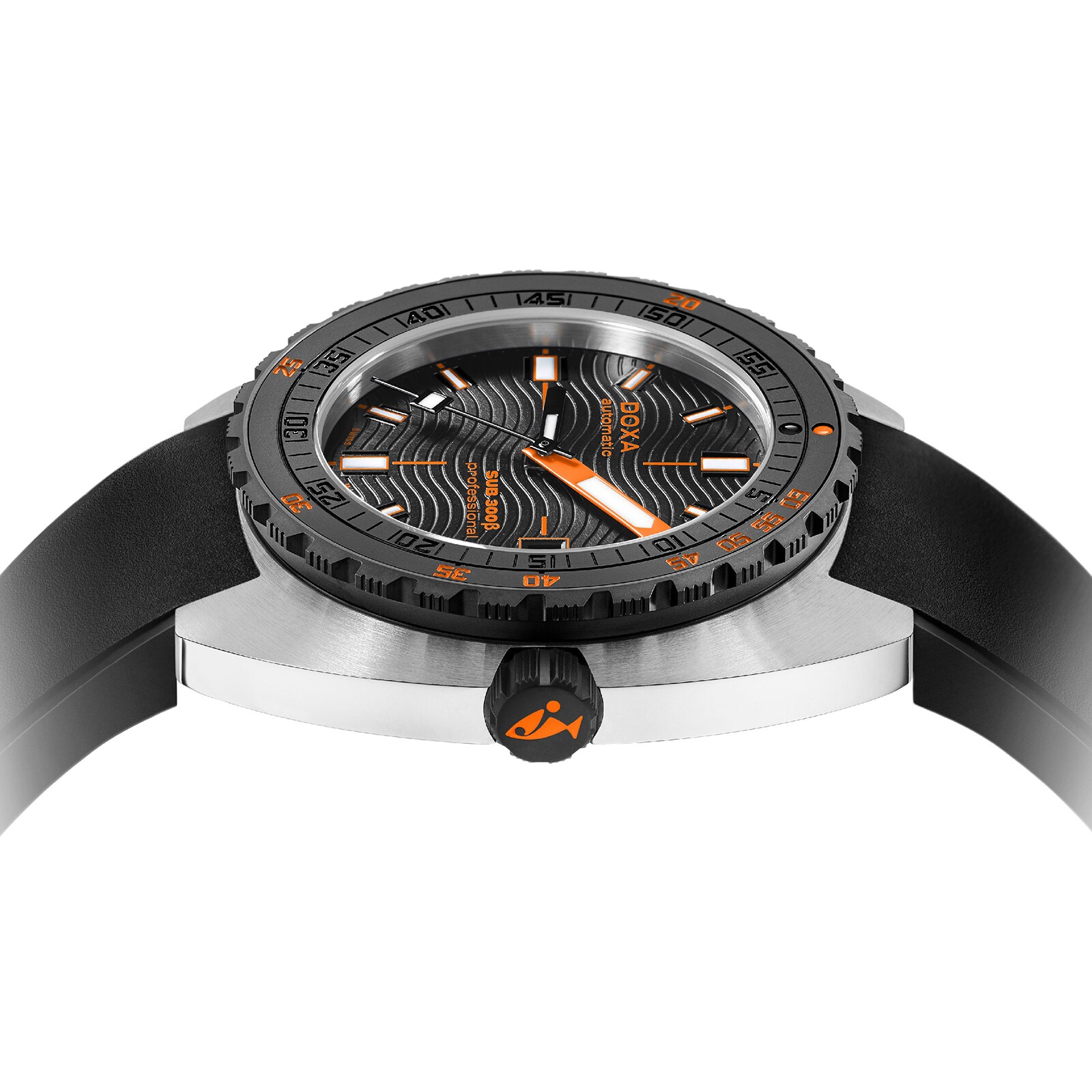 DOXA Sub 300 Beta Professional 42.5mm Mens Watch Black Rubber 830.10 ...