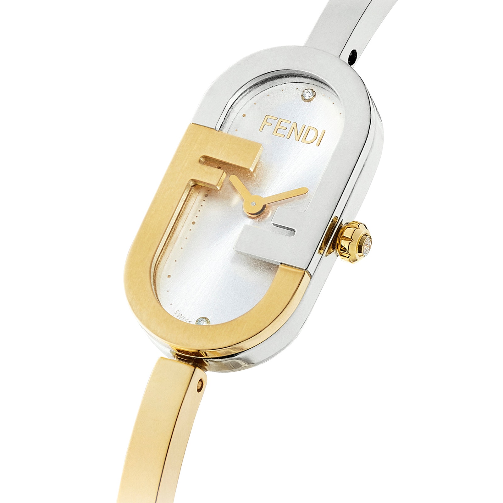 Fendi O'Lock Vertical 14.80mm X 28.30mm Watch FOW965A85FF0HH3 | Goldsmiths