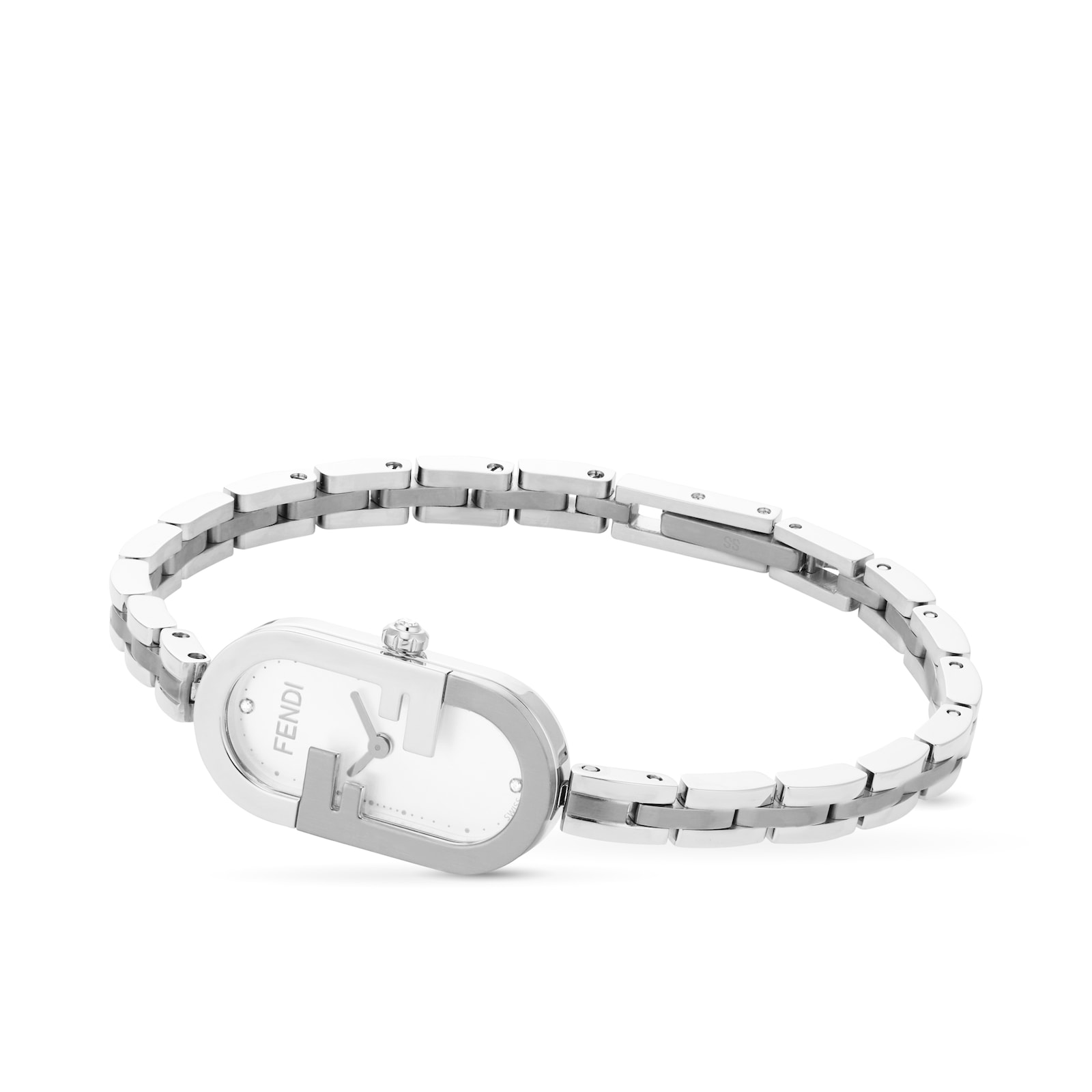 Fendi O'Lock Vertical 14.80mm X 28.30mm with O'Lock logo Watch ...