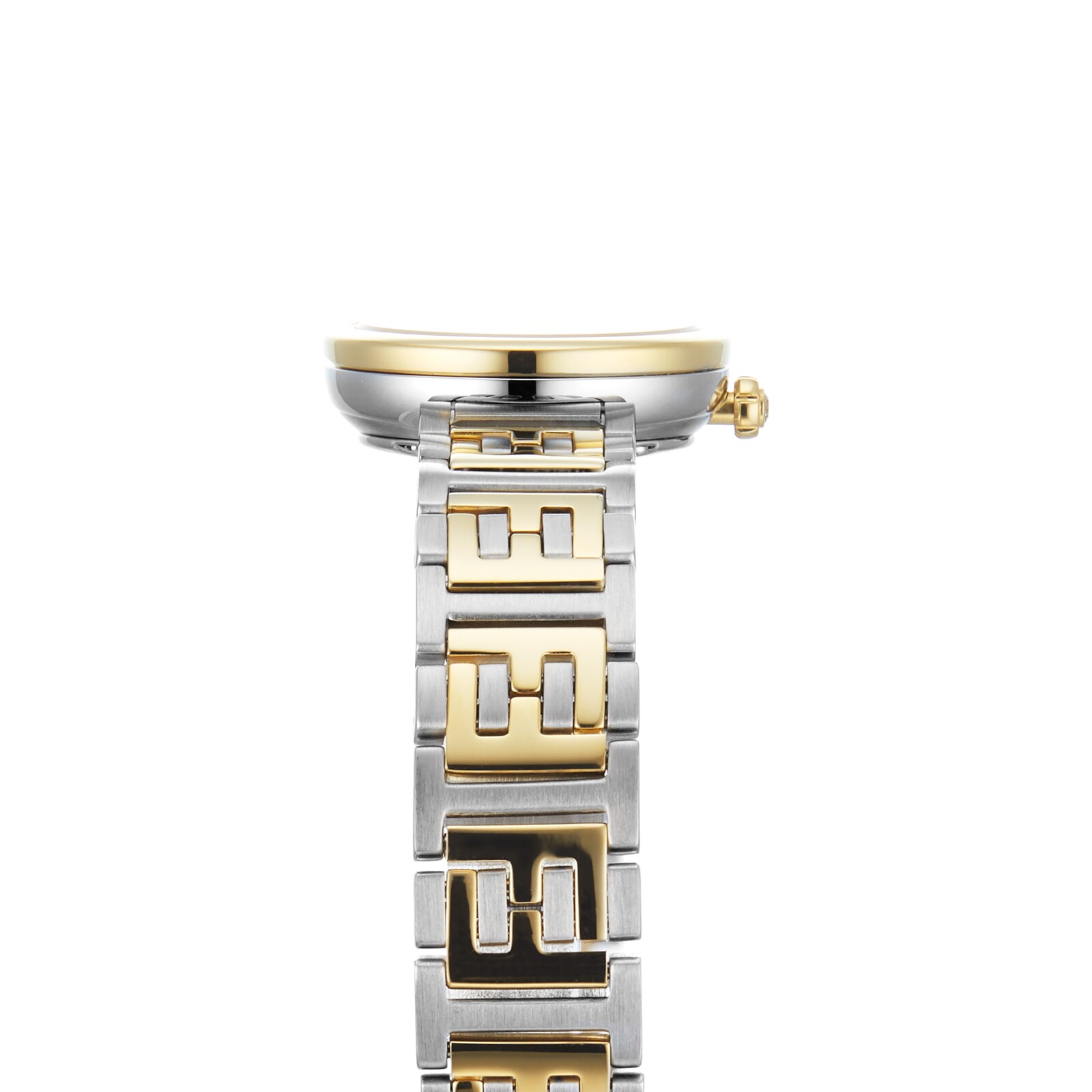 FENDI Forever Fendi 19mm White Dial Diamond Crown and FF Logo Stainless ...