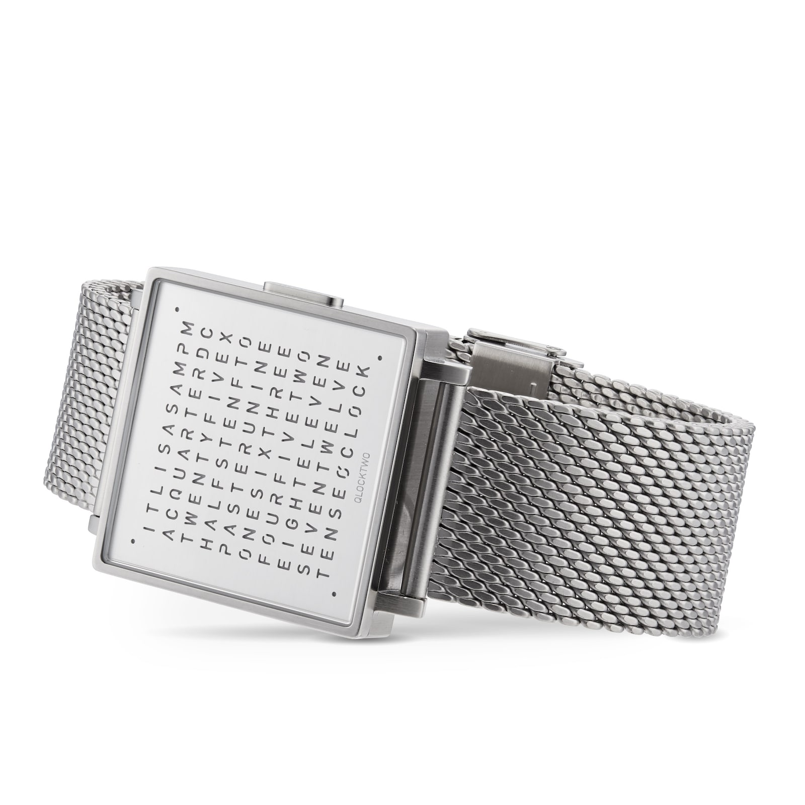 QLOCKTWO W35 Fine Steel Watch 35mm QW35EN3BRBMBR | Watches Of ...