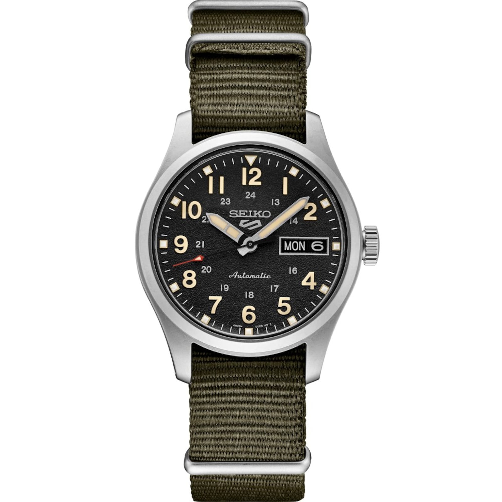 Seiko 5 Sports Midfield Sports Style 'Green zone' 36mm Mens NATO Strap ...