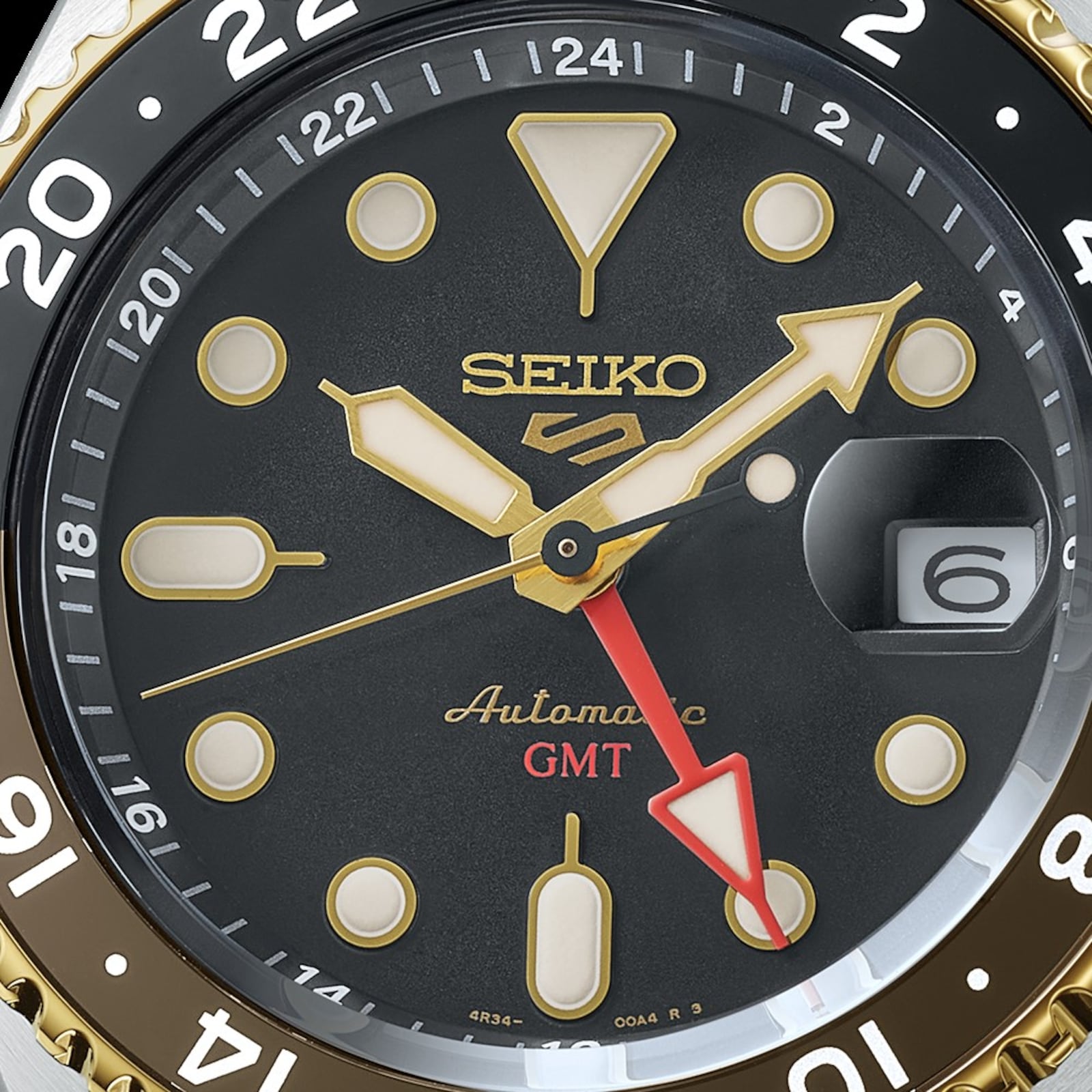 Seiko 5 Sports 5 Sports SKX GMT 42.5mm Mens Strap Watch Mocha SSK036K1 ...