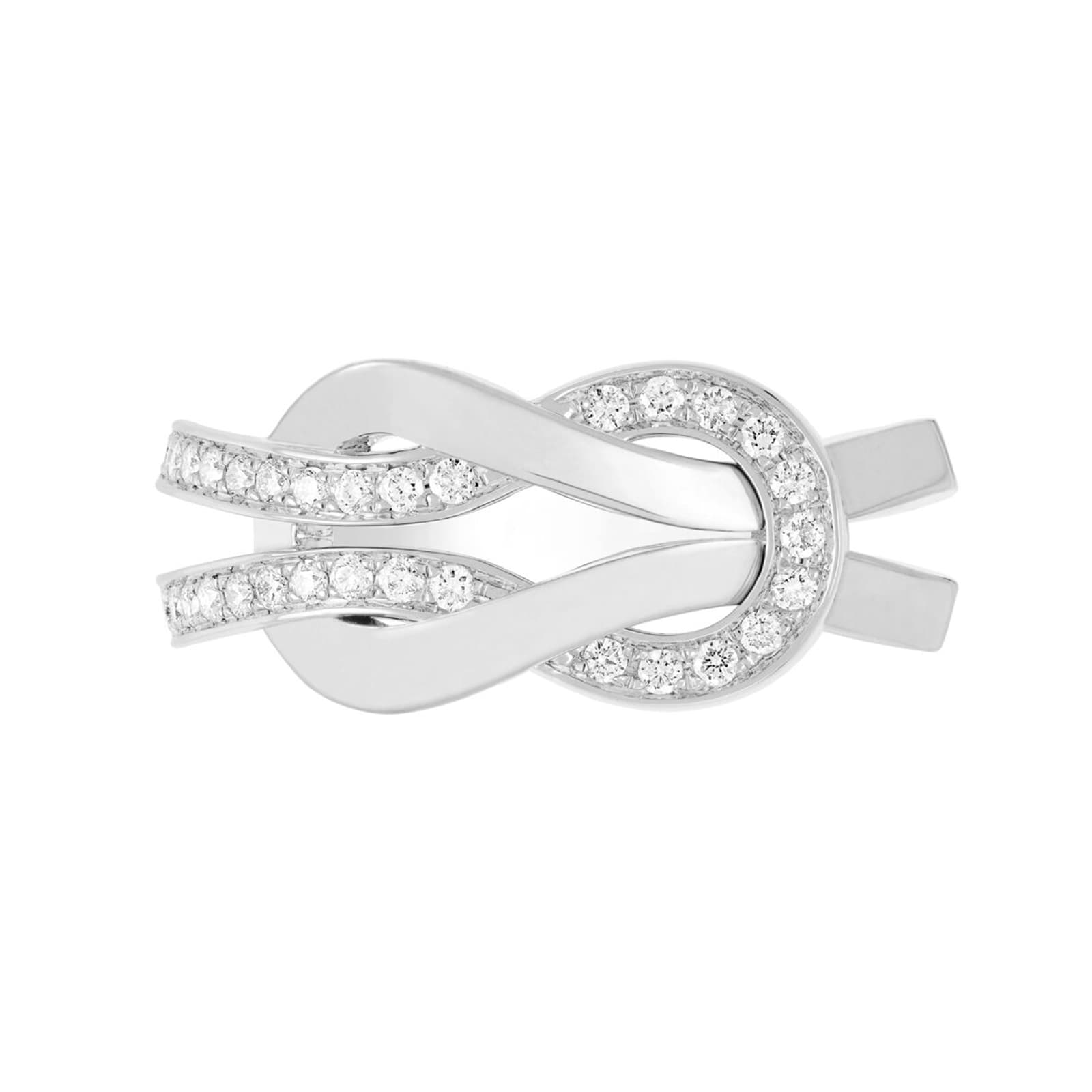 Fred Chance Infinie 18ct White Gold 0.22ct Diamond Ring - Ring Size L ...