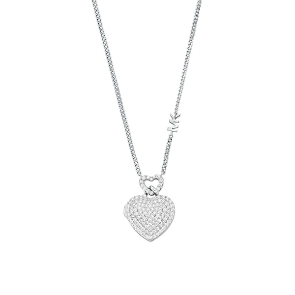 Michael Kors Kors Sterling Silver MK Locket Pendant MKC1566AN040 ...