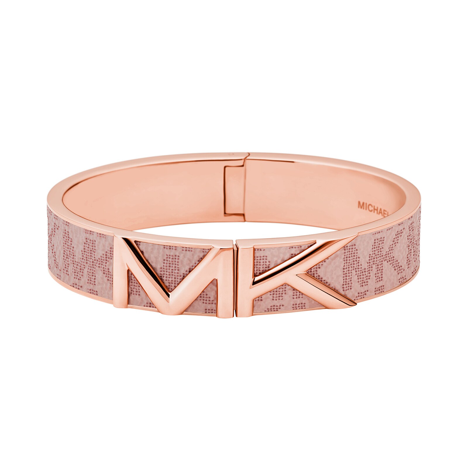 Michael Kors Rose Gold Plated Logo Mott Bangle MKJ7722791 | Goldsmiths