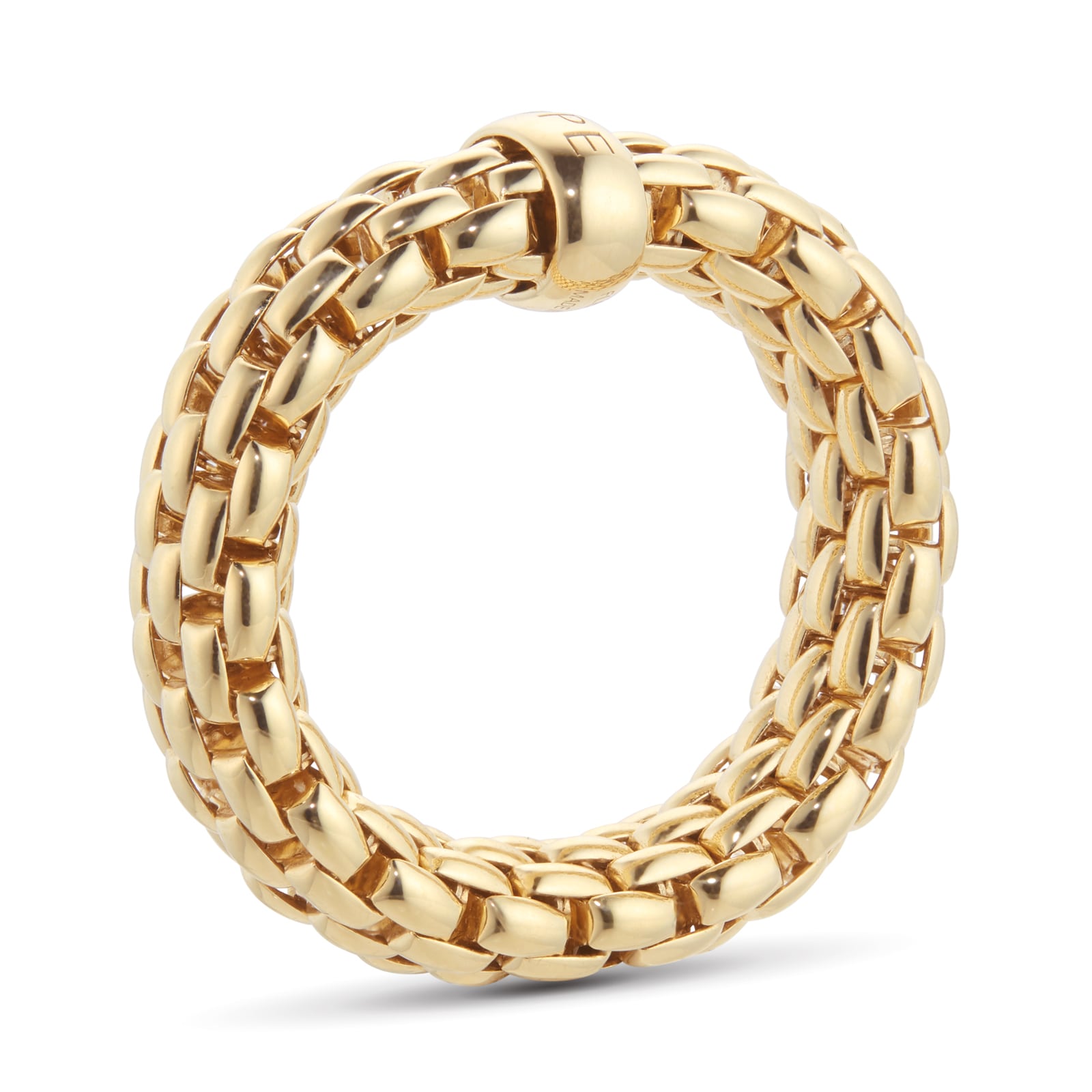 Fope Essentials 18ct Yellow Gold Flex'it 7mm Medium Ring 55902AX_XX_G ...