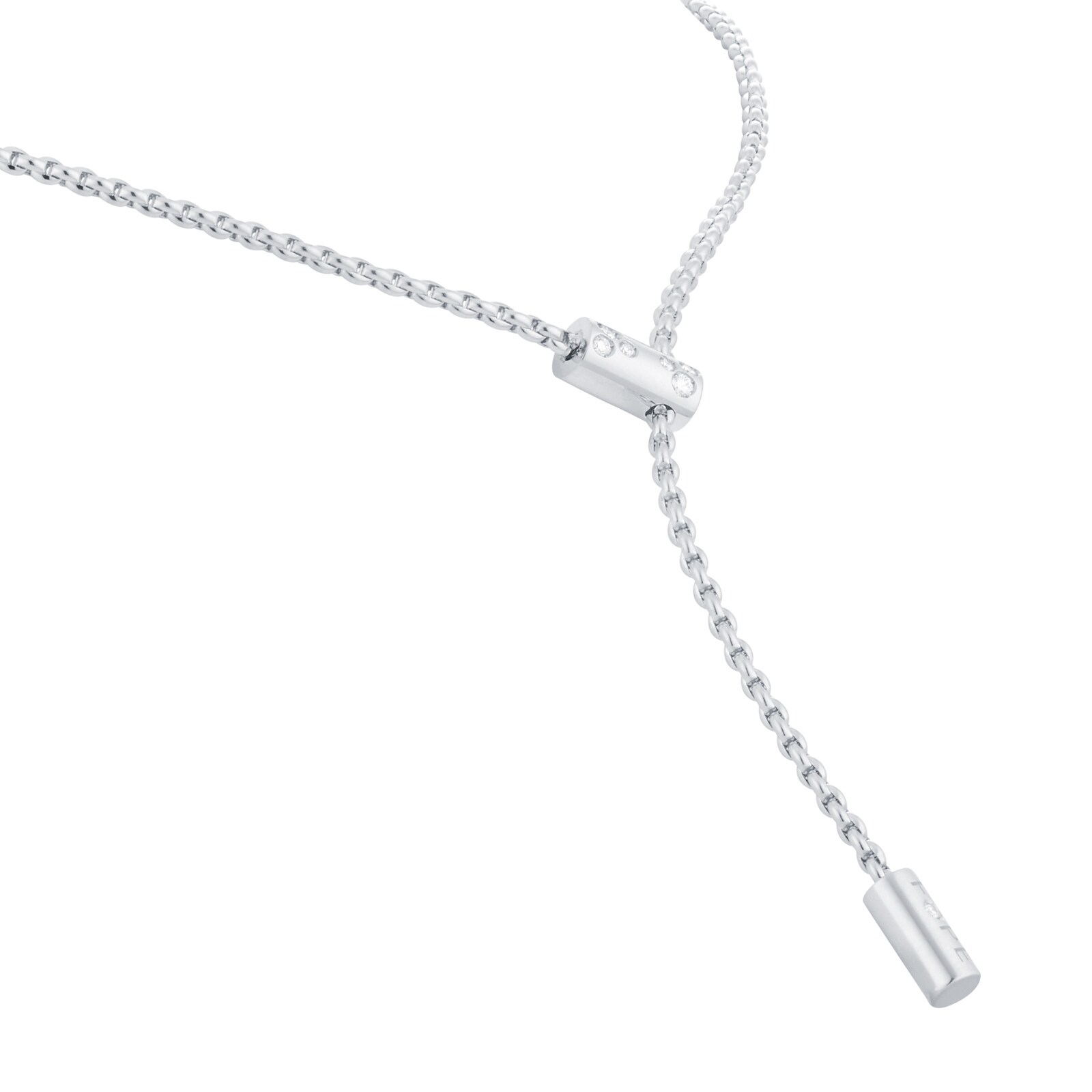 Fope 18ct White Gold Aria 0.11ct Diamond Necklace 89003FX_BB_B_BBX_041 ...