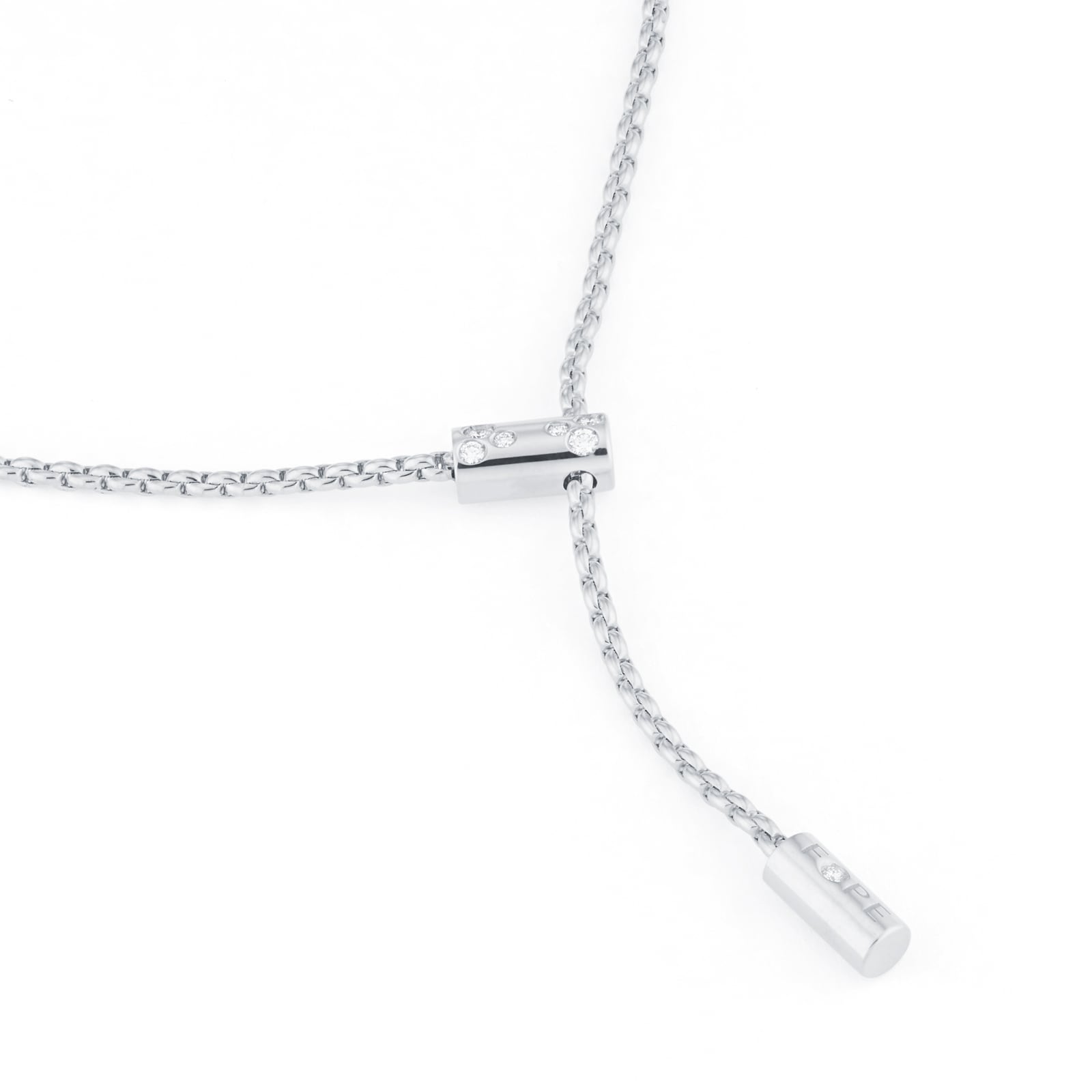 Fope 18ct White Gold Aria 0.11ct Diamond Necklace 89003FX_BB_B_BBX_041 ...