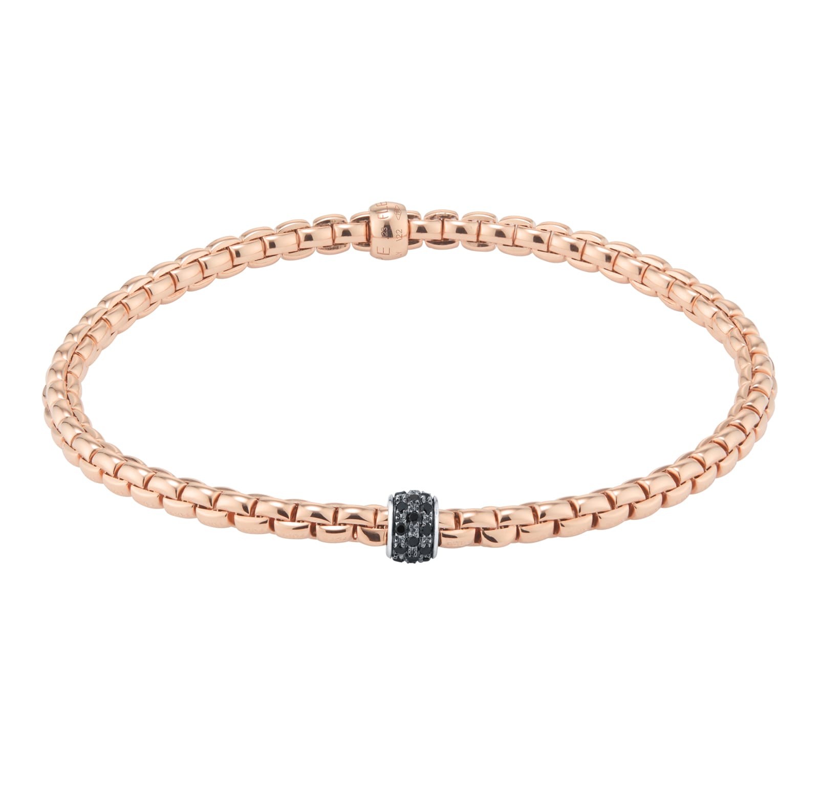 Fope 18ct Rose Gold Diamond Bracelet 73301BX_PN_R_X1X_00L | Goldsmiths