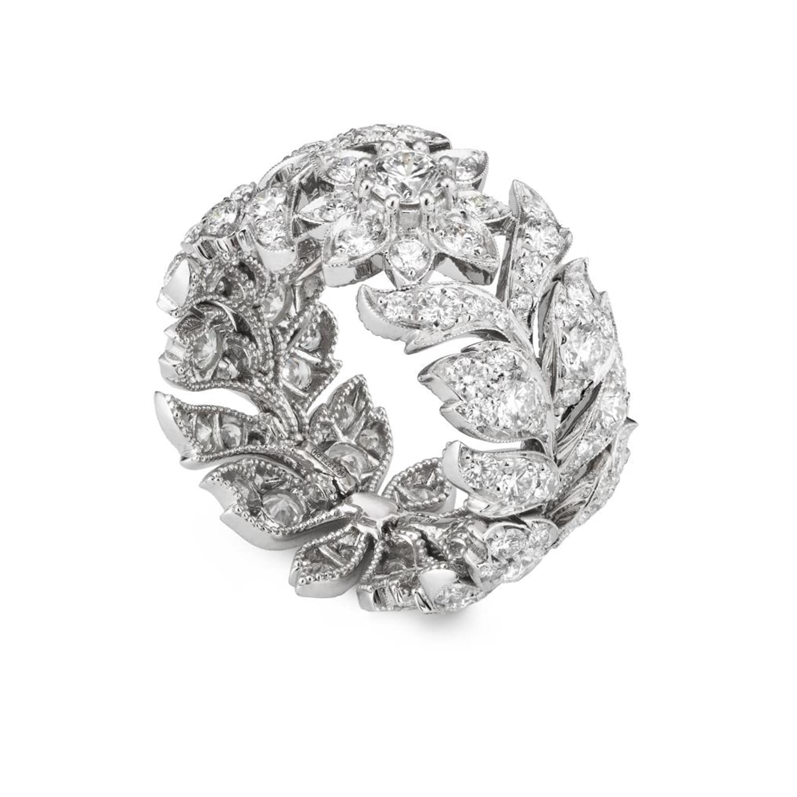 Gucci Gucci Flora 18ct White Gold Diamond Ring YBC679130001 | Goldsmiths
