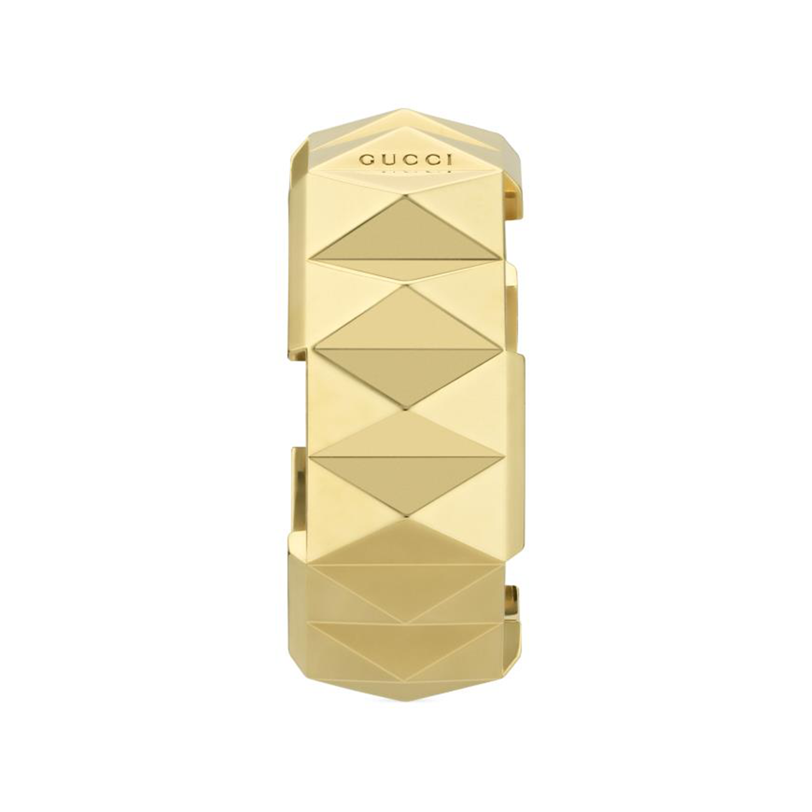 Gucci 18ct Yellow Gold Gucci Link to Love Stud Ring YBC702379001 ...