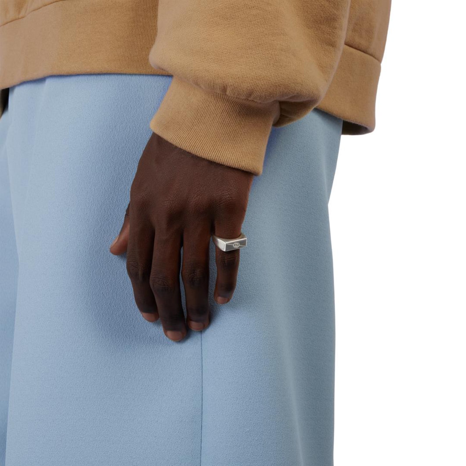 Gucci Gucci Interlocking Sterling Silver Ring YBC774038001 | Goldsmiths