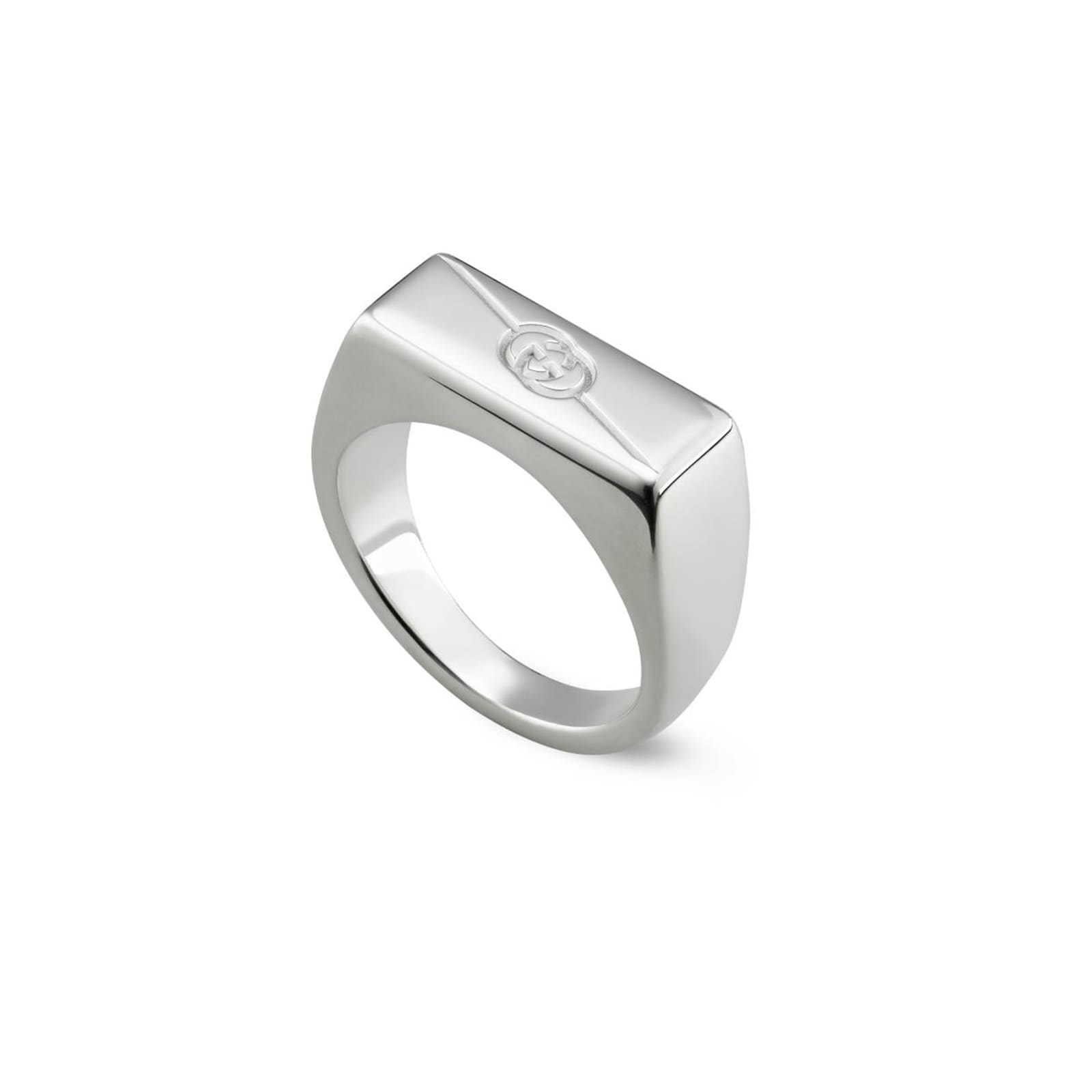 Gucci Gucci Interlocking Sterling Silver Ring YBC774038001 | Goldsmiths