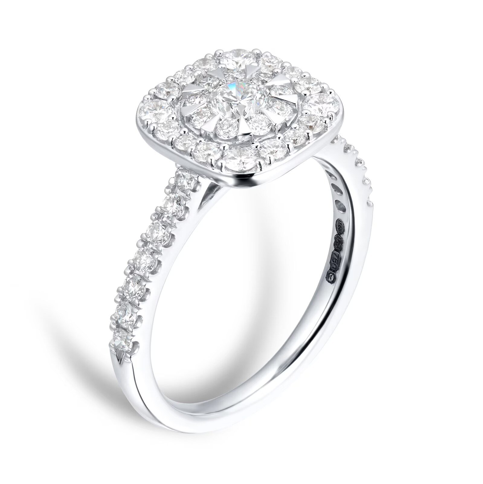 Mappin & Webb Masquerade 18ct White Gold 0.80cttw Diamond Ring - Ring ...