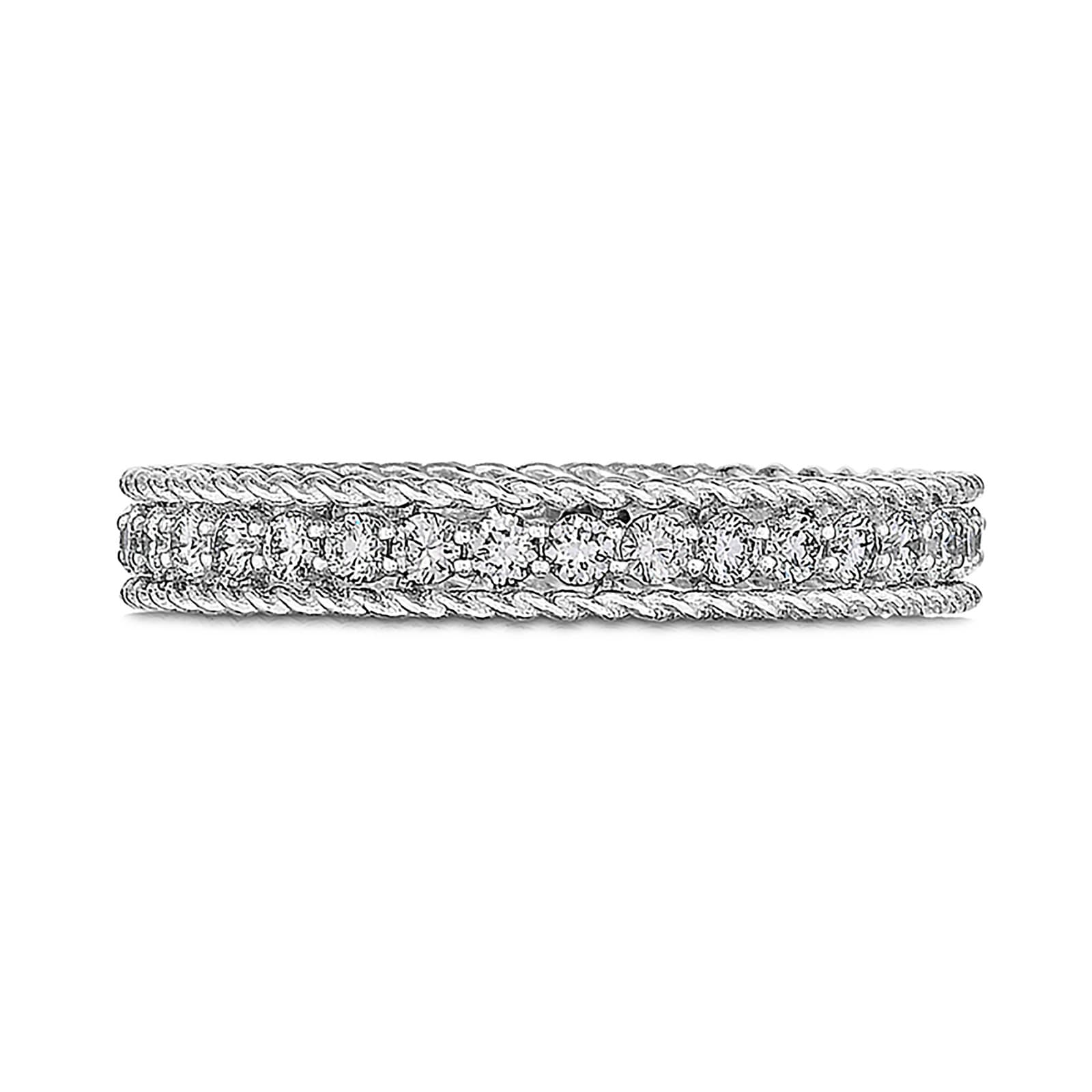 Roberto Coin Symphony 18ct White Gold 0.57cttw Diamond Bangle ...
