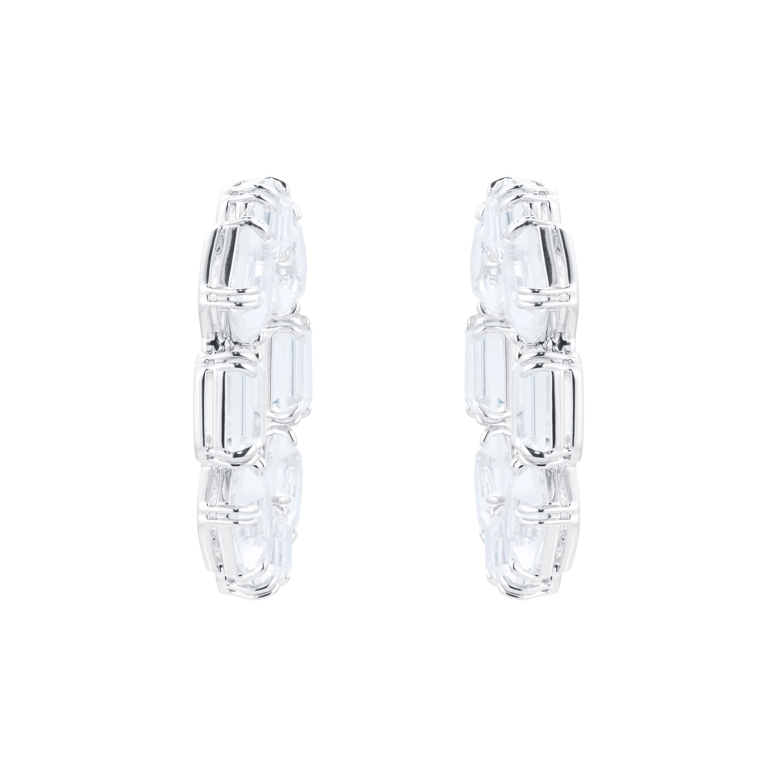 Swarovski Swarovski Silver Millenia Circle Stud Earrings 5618629 ...
