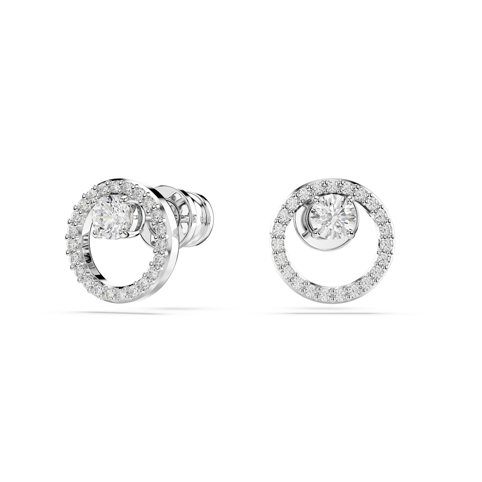 SWAROVSKI Constella Silver Coloured Cubic Zirconia Stud Earrings ...