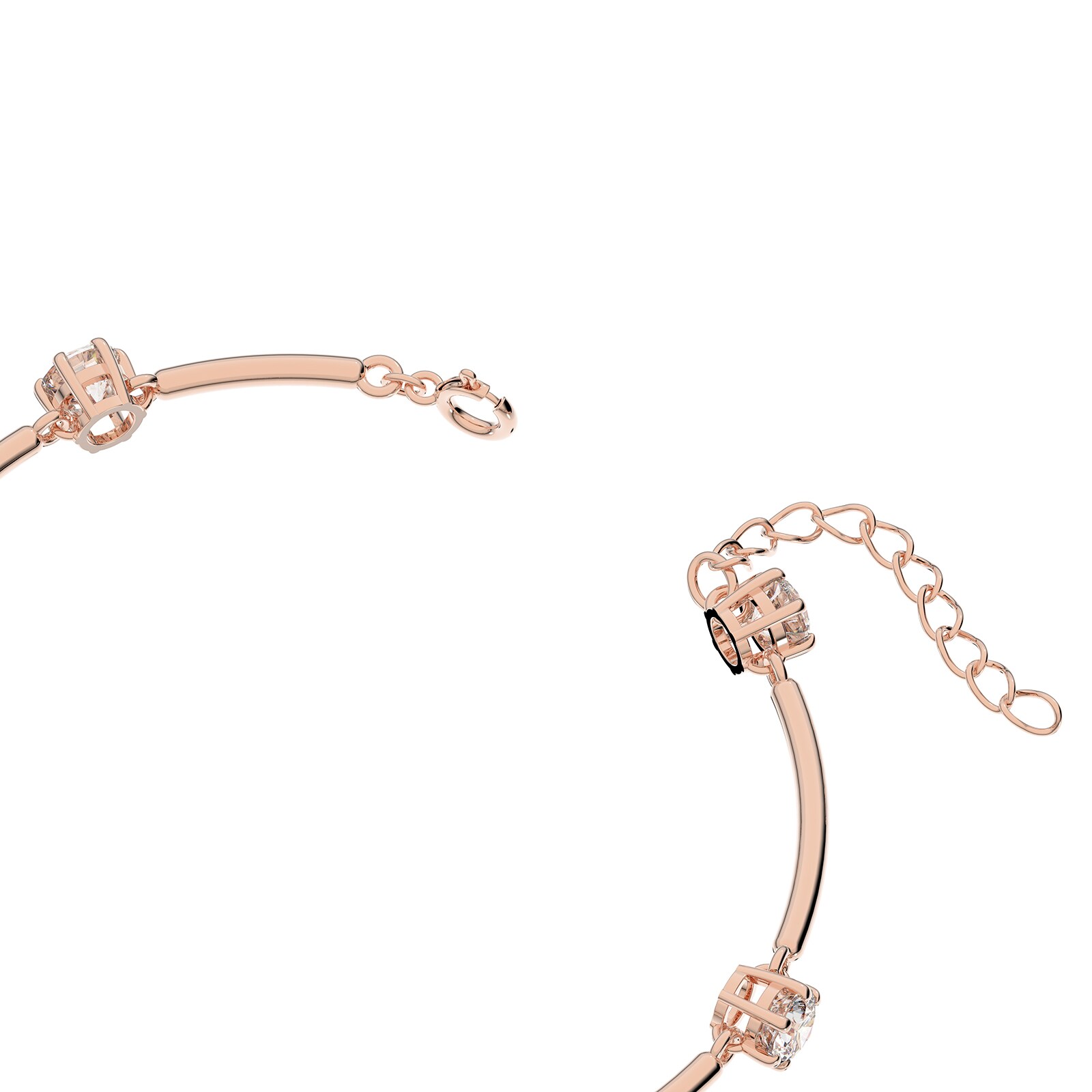 SWAROVSKI Rose Gold Coloured Constella Cubic Zirconia Bangle 5609711 ...