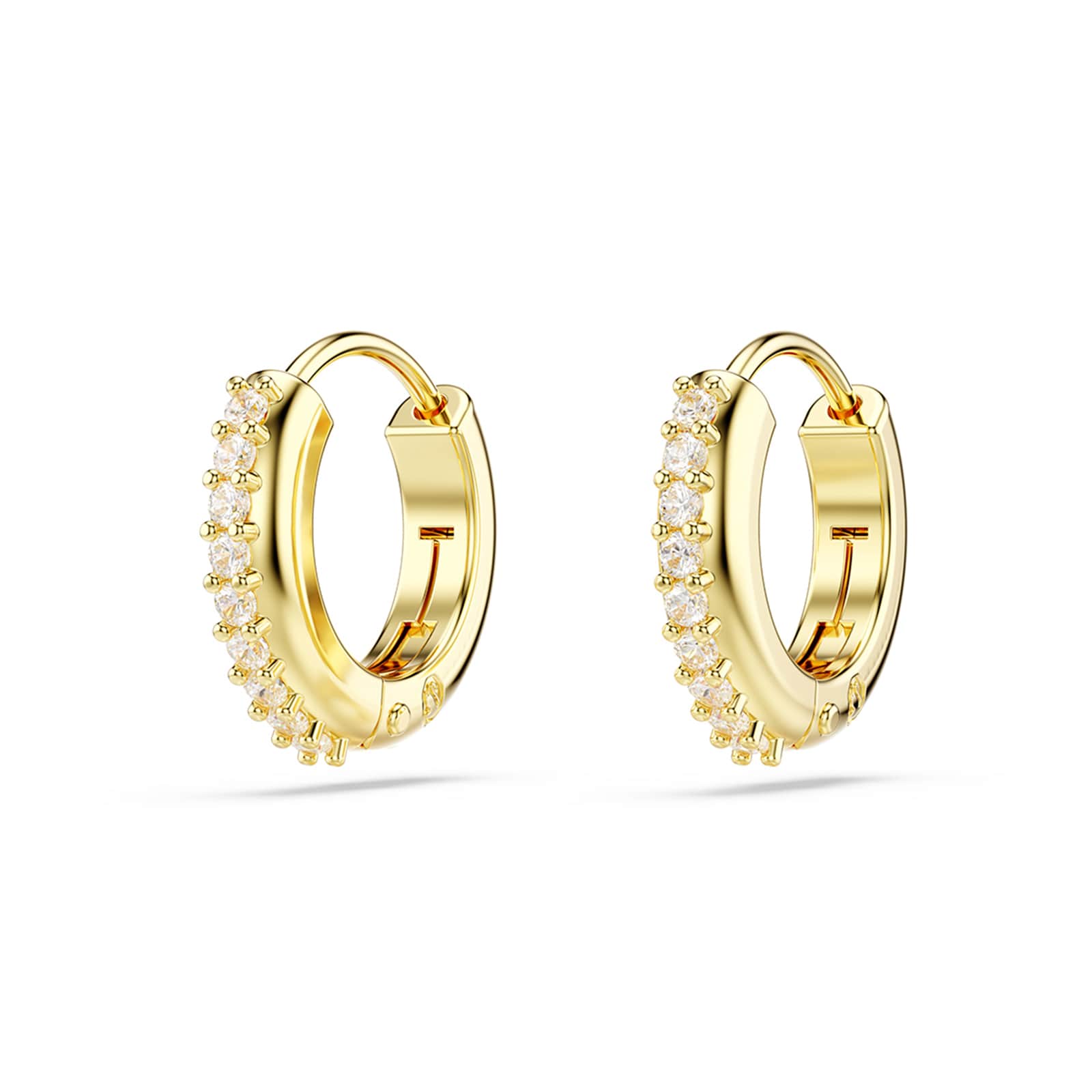 SWAROVSKI Matrix Yellow Gold Coloured Cubic Zirconia Mini Hoops 5697228 ...