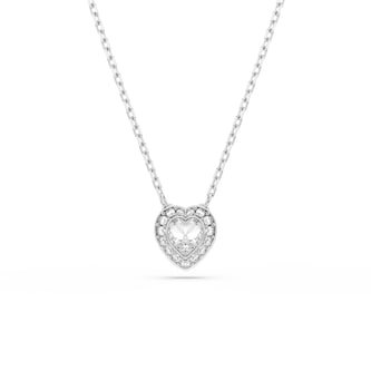 SWAROVSKI Volta Rose Gold Coloured Cubic Zirconia Bow Pendant 5656741 ...