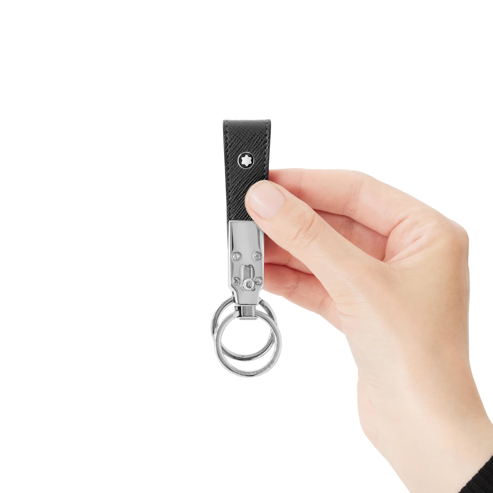 Montblanc Sartorial Loop Key Fob Black 130747 | Goldsmiths