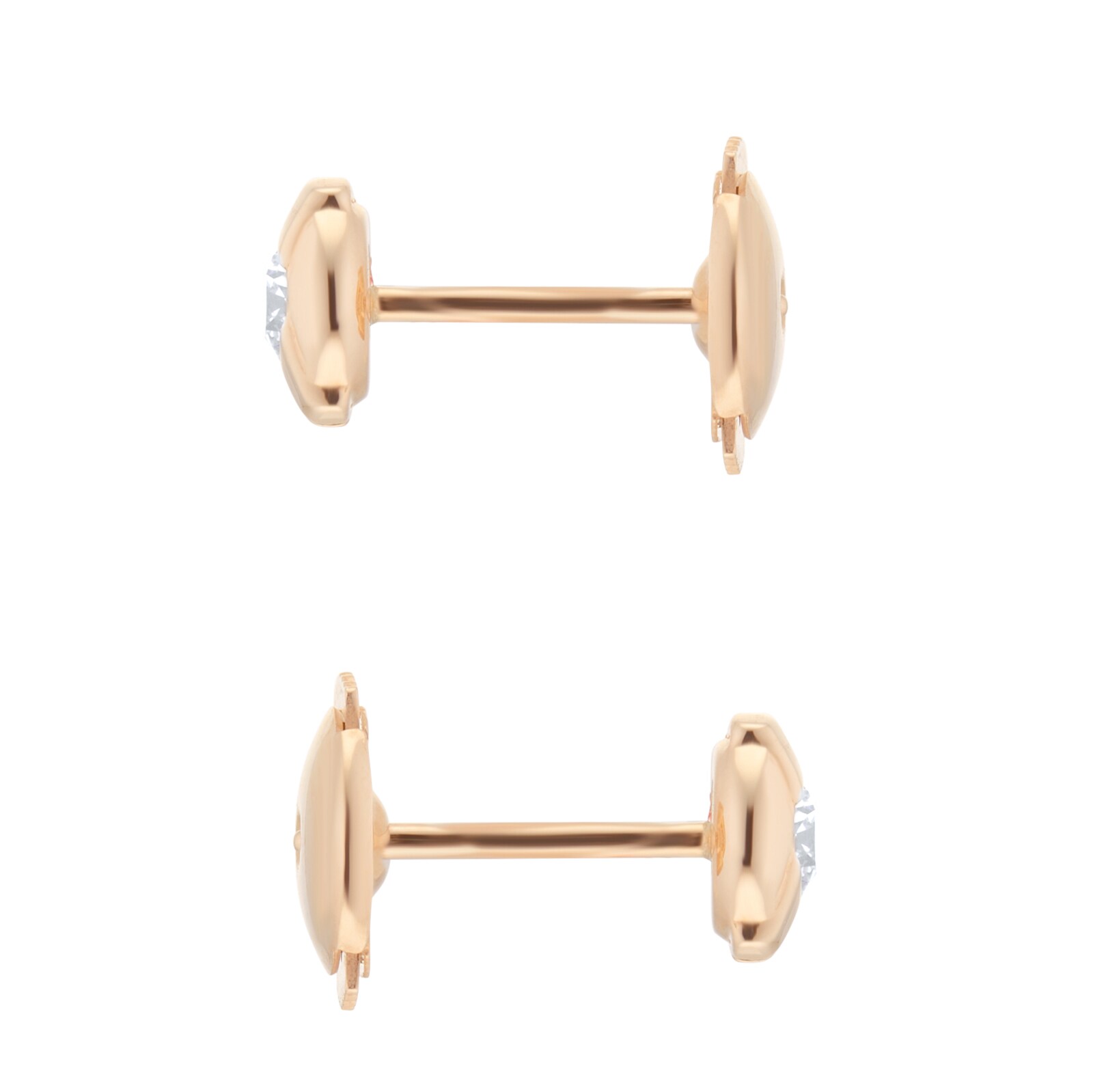 Omega Constellation 18k Red Gold Earring Diamonds EA01BG0100105 ...