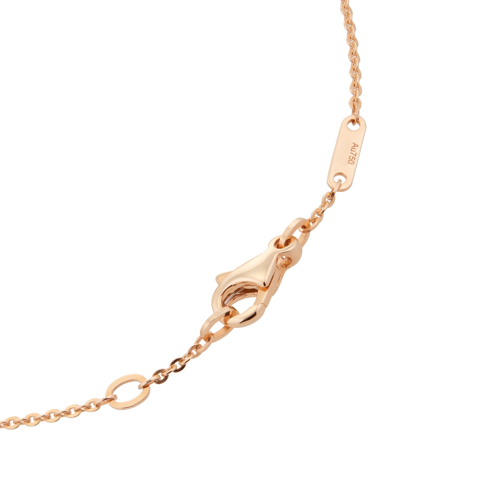 Omega Flower 18k Red Gold Necklace Mother of Pearl N82BGA0204005 ...