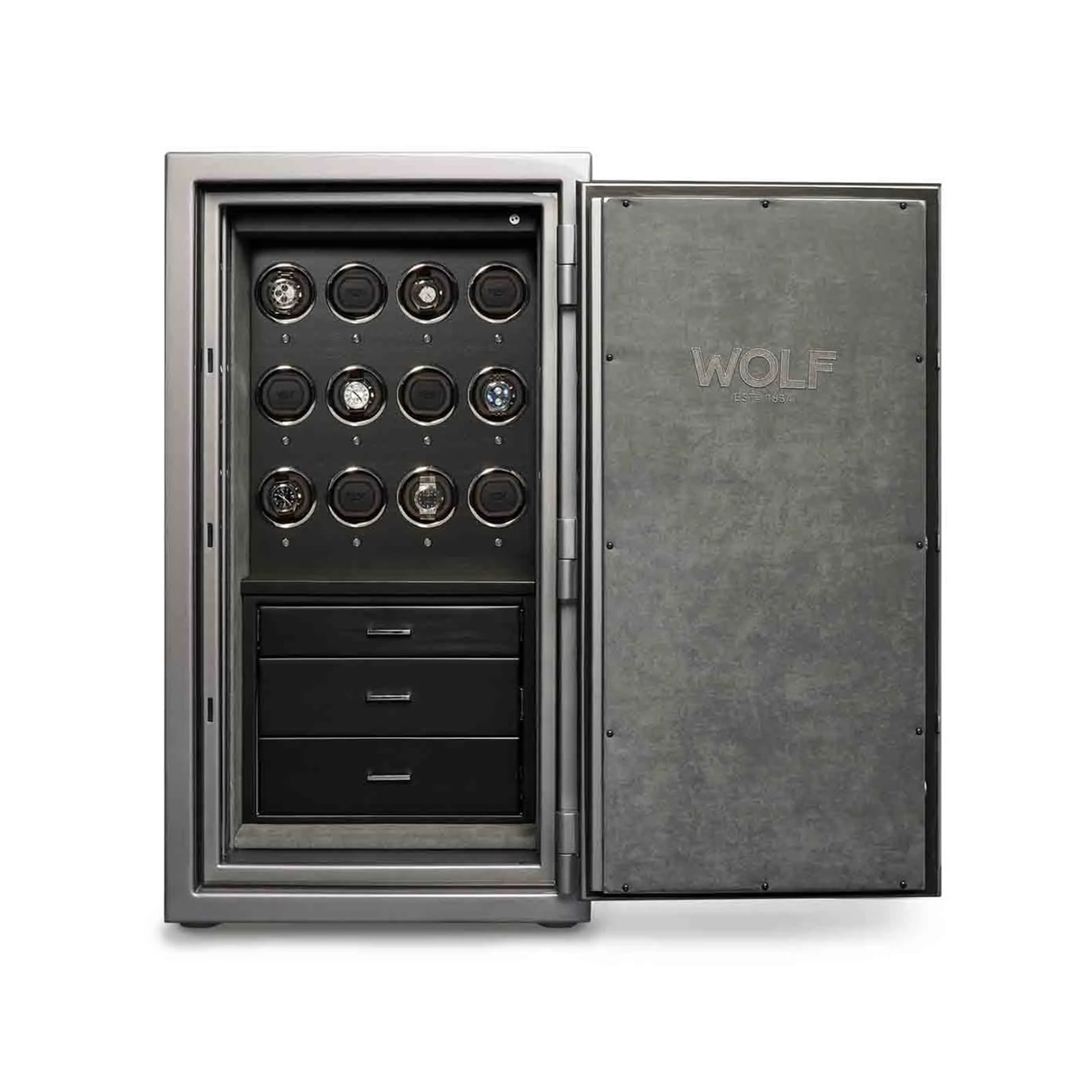 WOLF Atlas 12 Piece Winder Safe 491265 | Goldsmiths